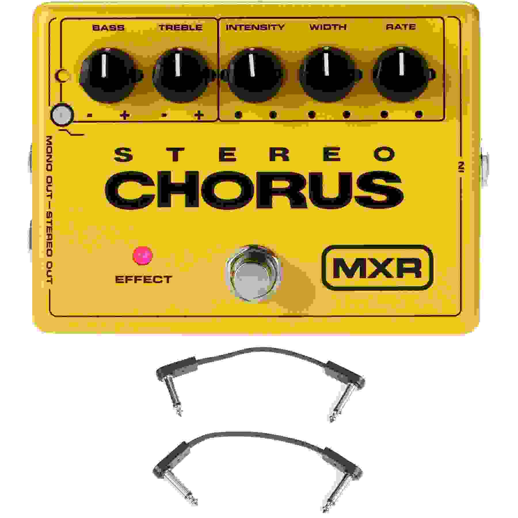 MXR M134 Stereo Chorus Pedal with EBS Patch Cables | Sweetwater