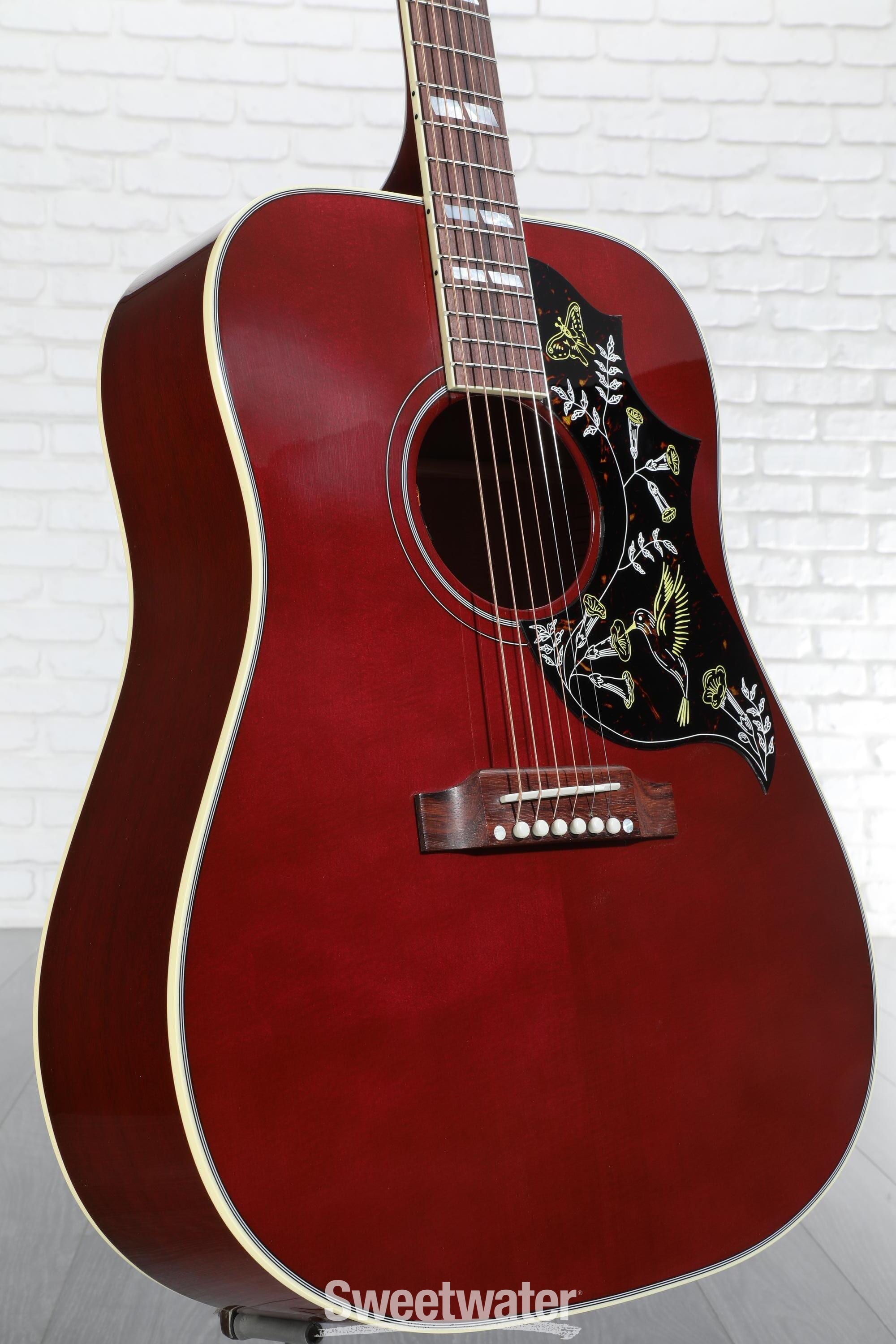 Gibson Acoustic Hummingbird Standard Acoustic-electric Guitar - Wine ...