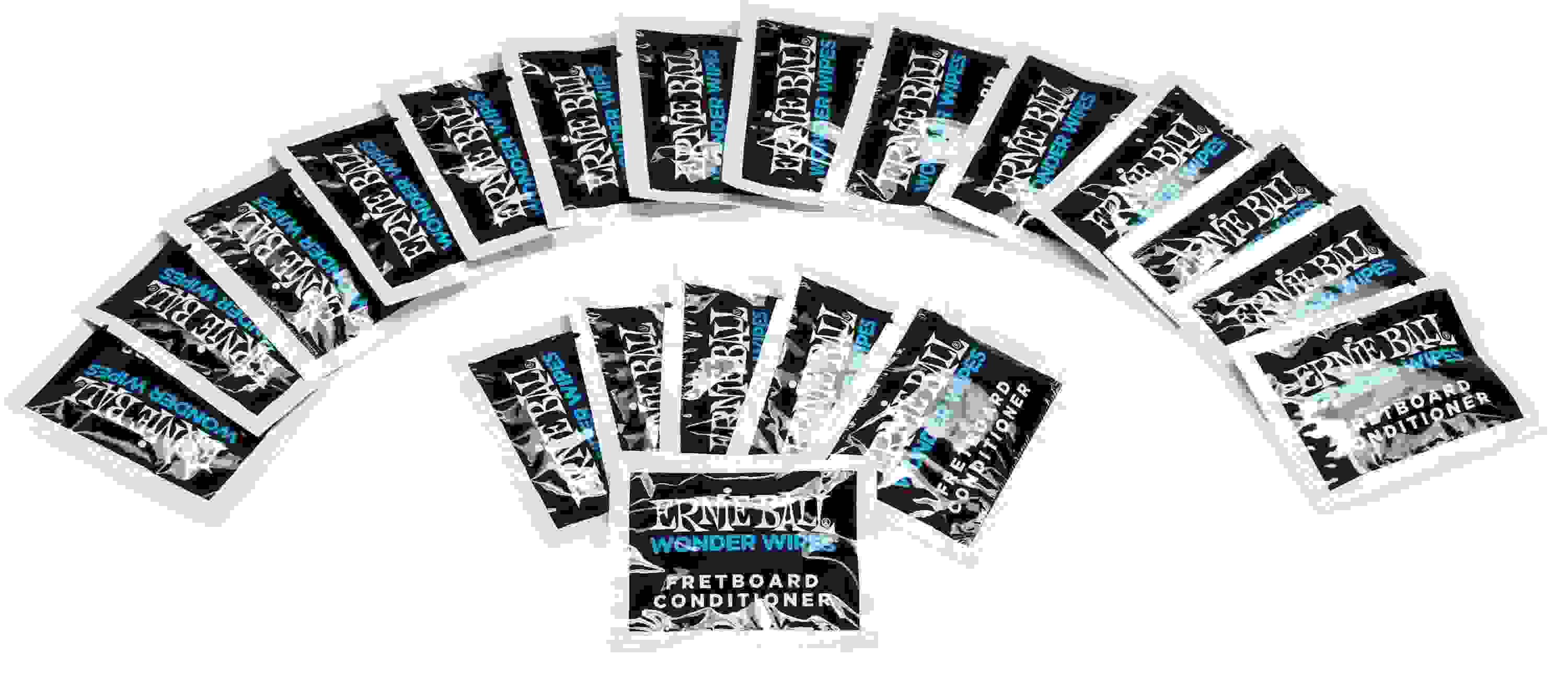 Ernie Ball Wonder Wipes Fretboard Conditioner 20-pack | Sweetwater