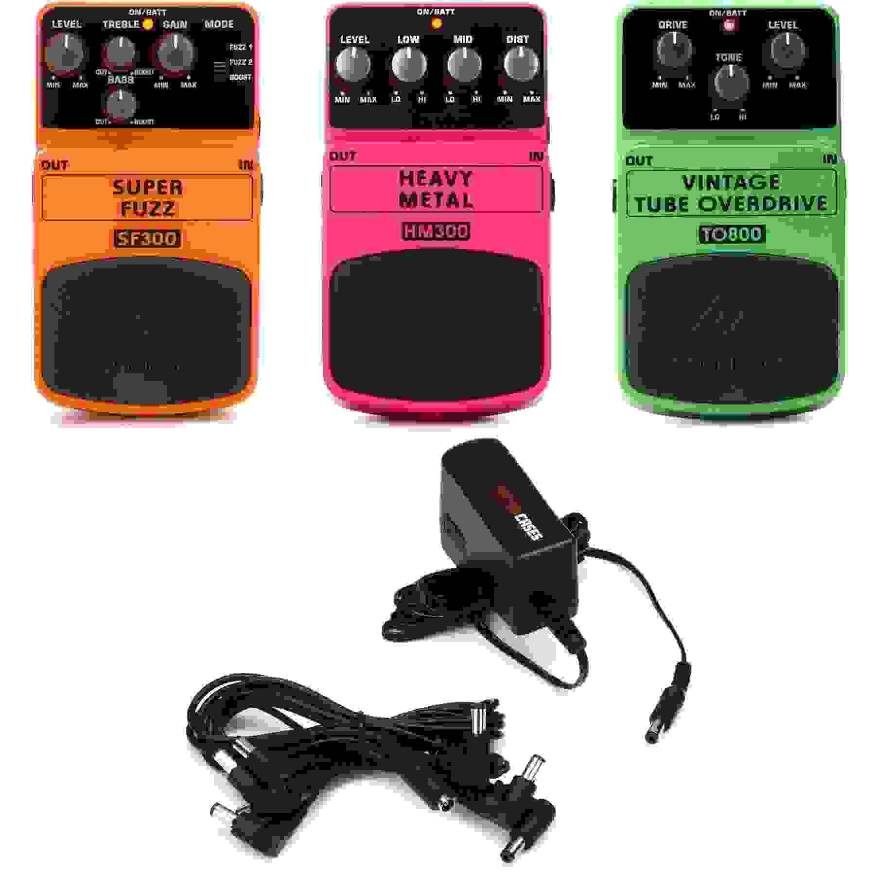 Behringer Drive Pedal 3-Pack - Distortion, Fuzz, and Overdrive with ...