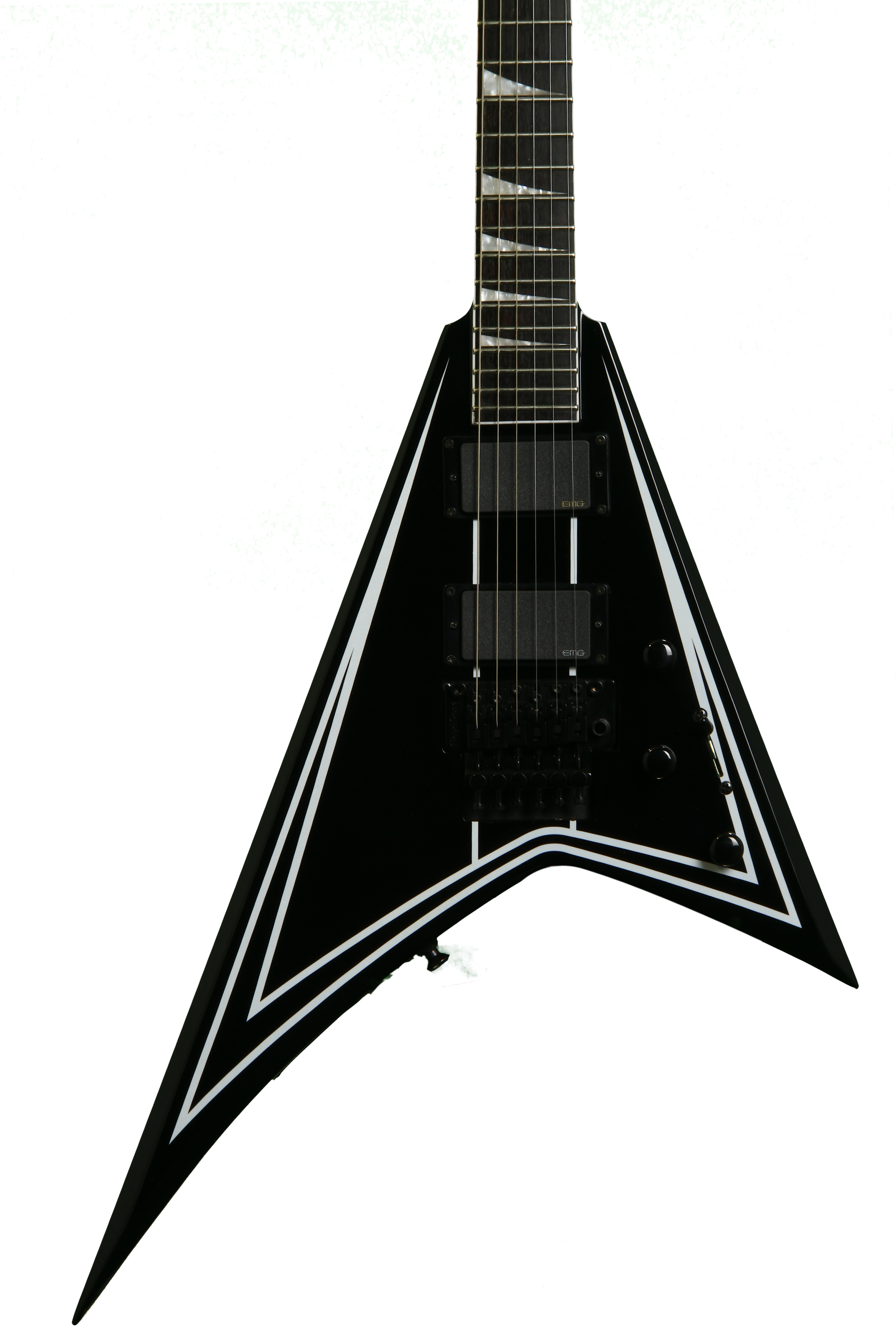 Jackson RRXMG X Series Rhoads - Black with White Pinstripe | Sweetwater