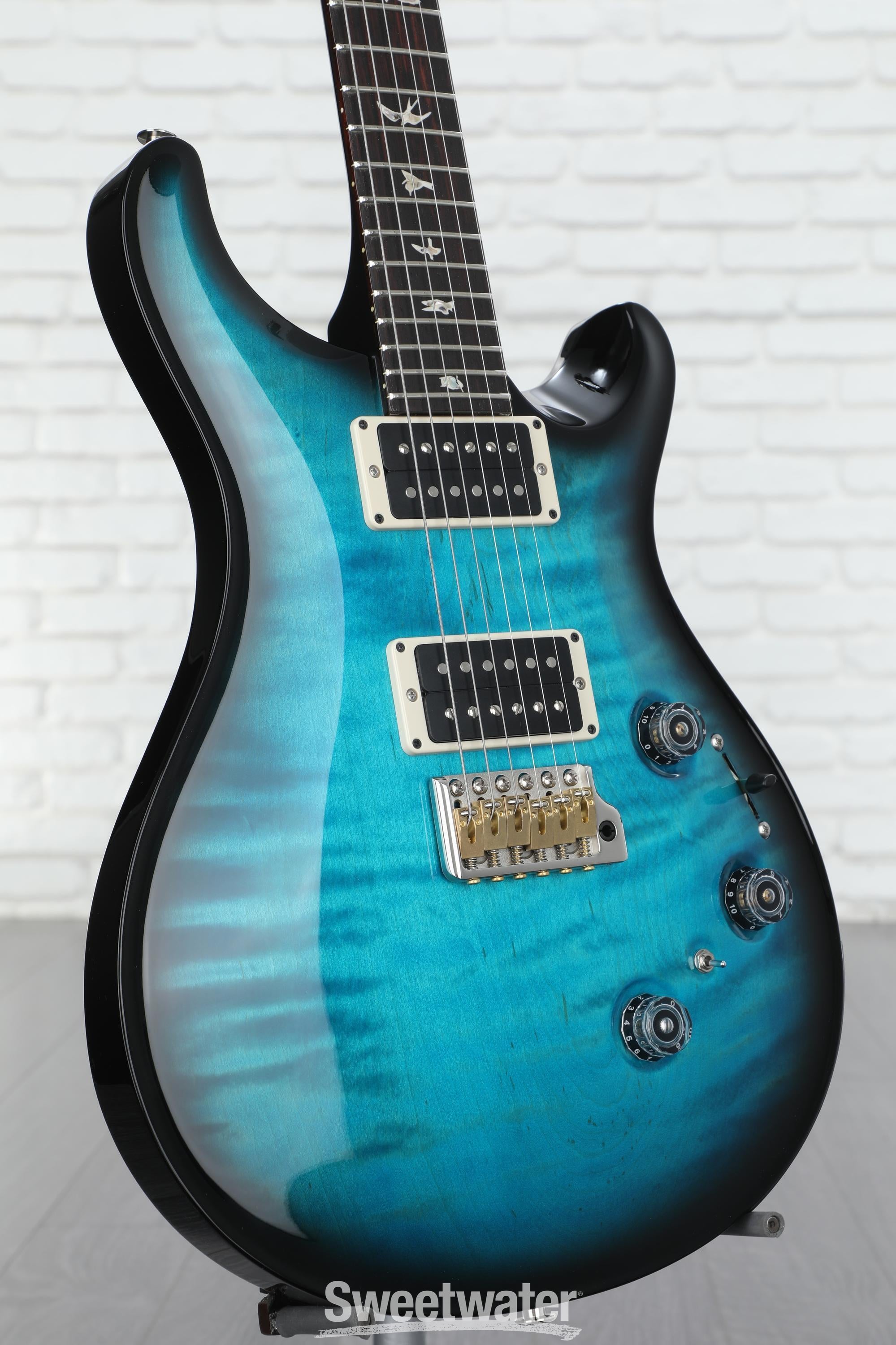 PRS Custom 24 Piezo Electric Guitar - Carroll Blue Wraparound ...