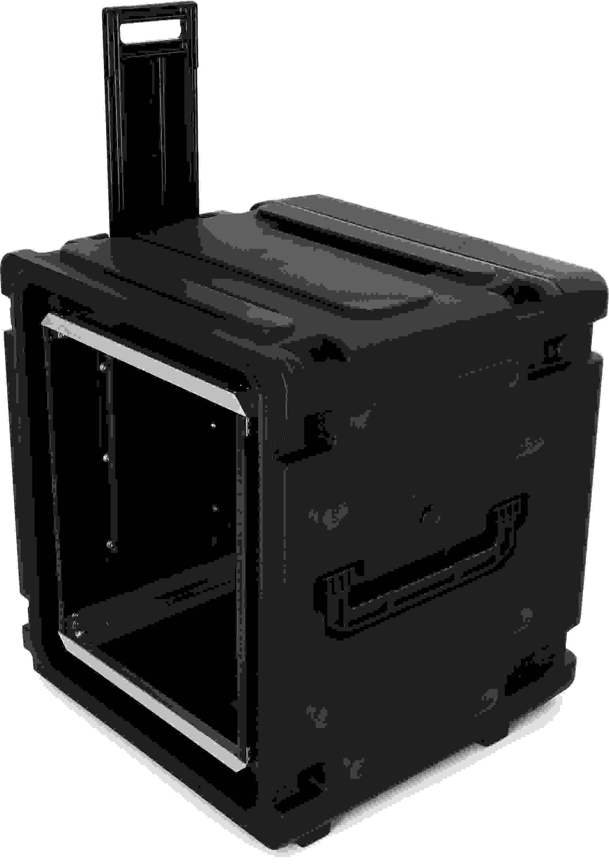 SKB 3SKB-R12U20W Roto-Molded Shockmount Rolling 12U Rack Case | Sweetwater