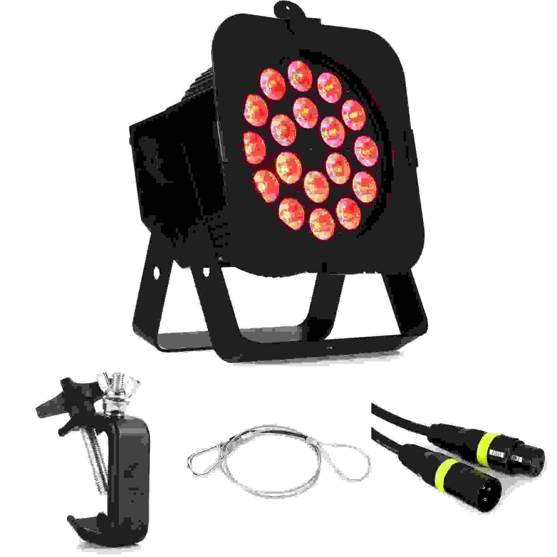 ADJ 18P Hex RGBAW+UV LED Par Essentials Bundle | Sweetwater
