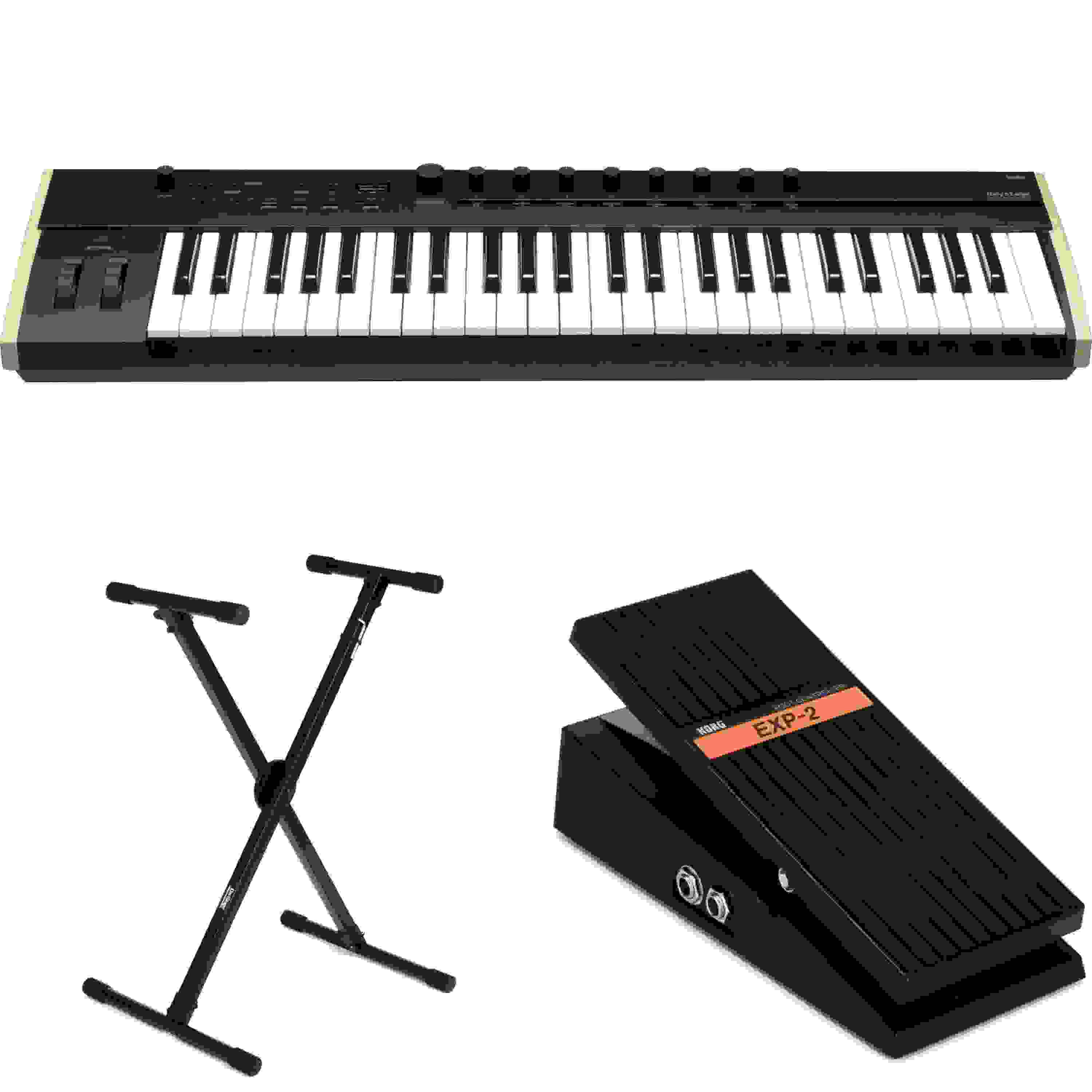 Korg Keystage 49-key MIDI Keyboard Controller Essentials Bundle ...