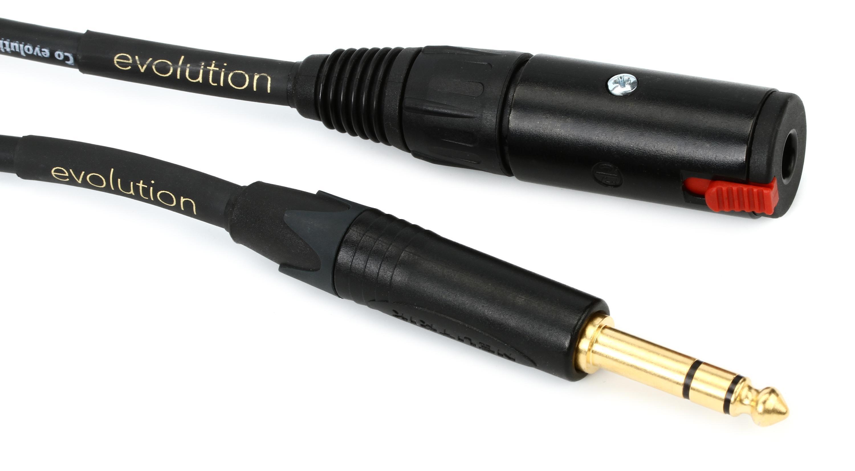 Pro Co EVLBPNBQBQF-25 Evolution Balanced Patch Cable - 1/4-inch TRS ...