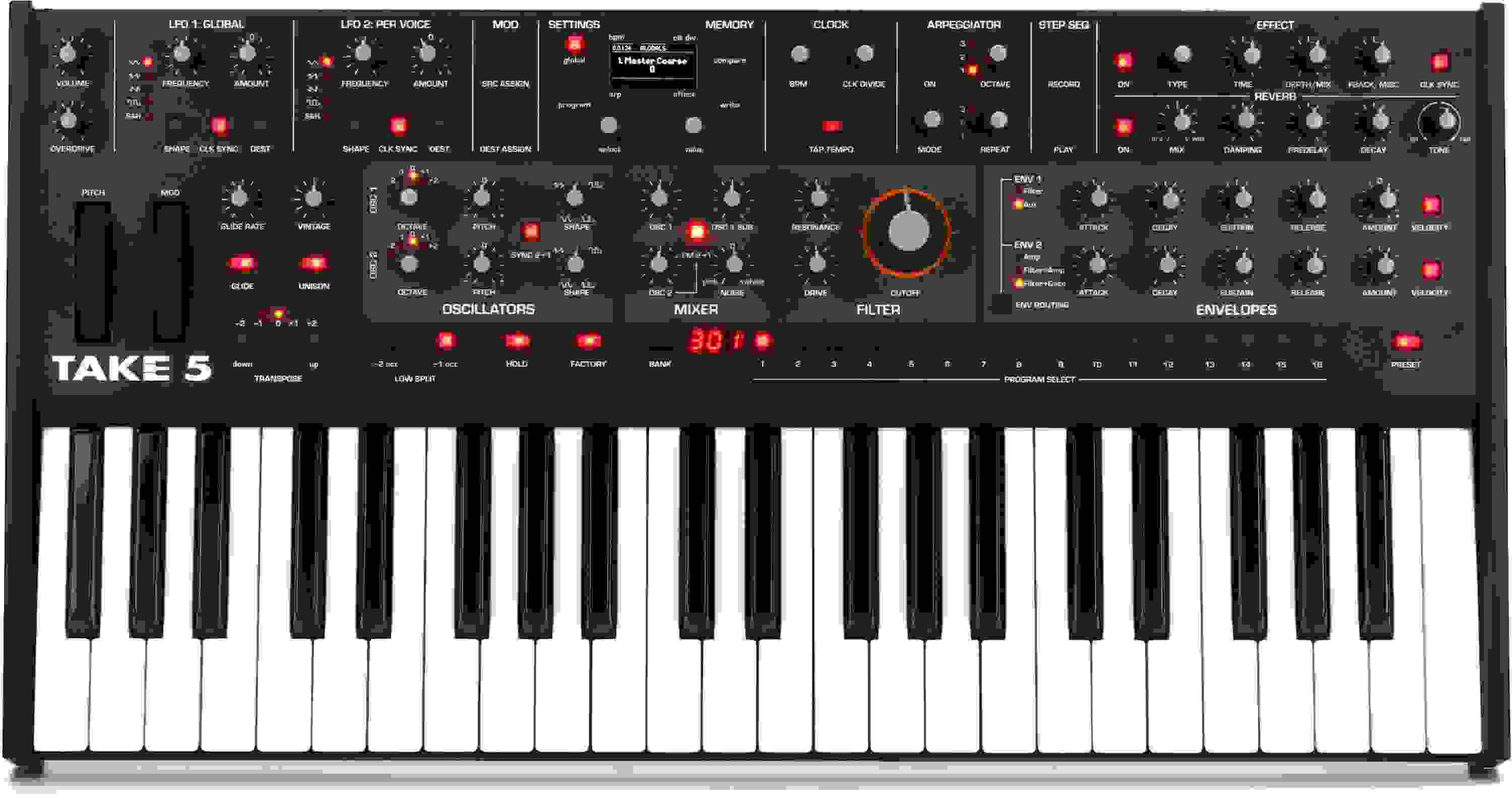 Sequential Take 5 Compact Polyphonic Analog Synthesizer | Sweetwater