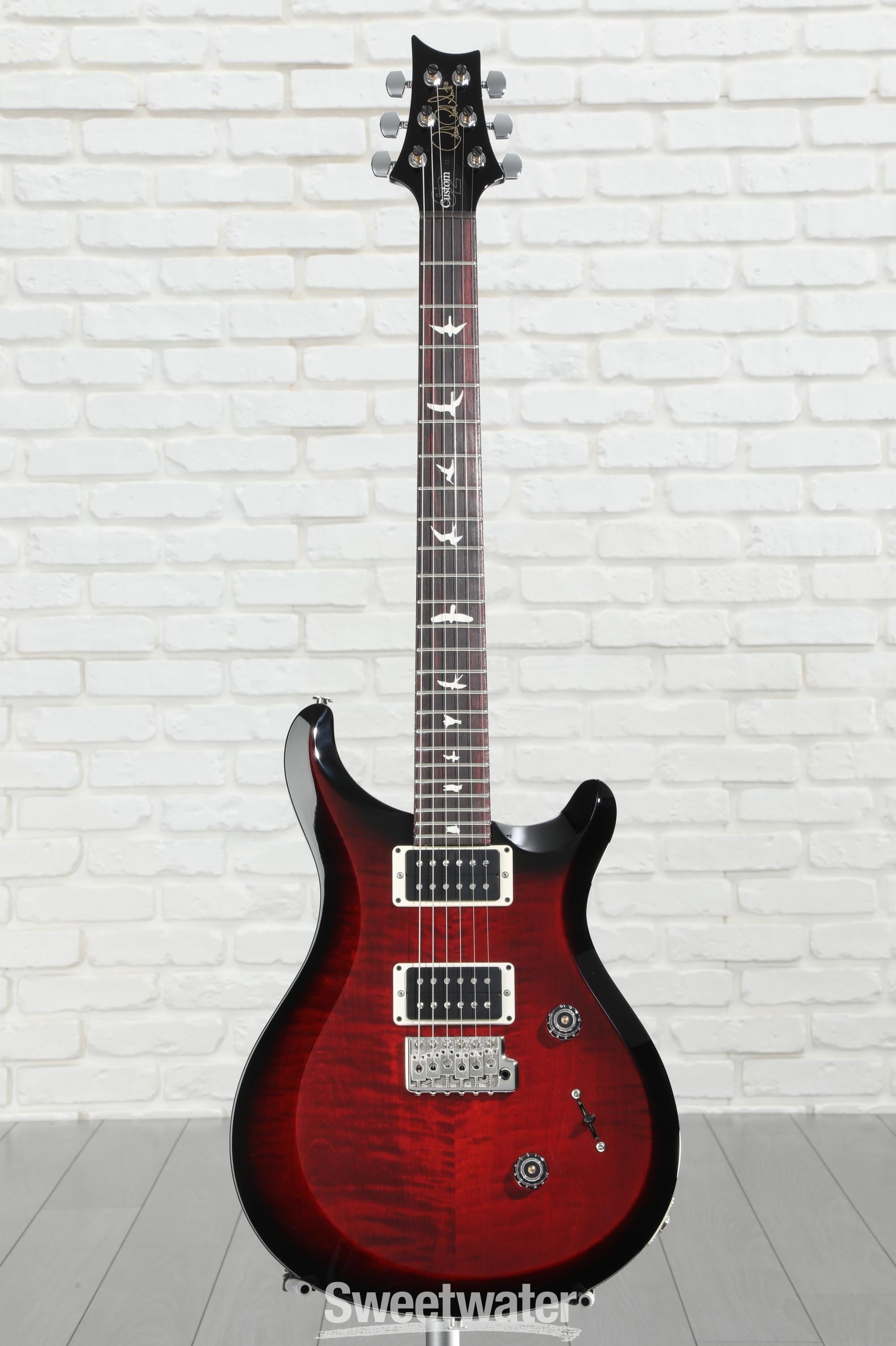 PRS S2 Custom 24 Electric Guitar - Fire Red Smokeburst | Sweetwater