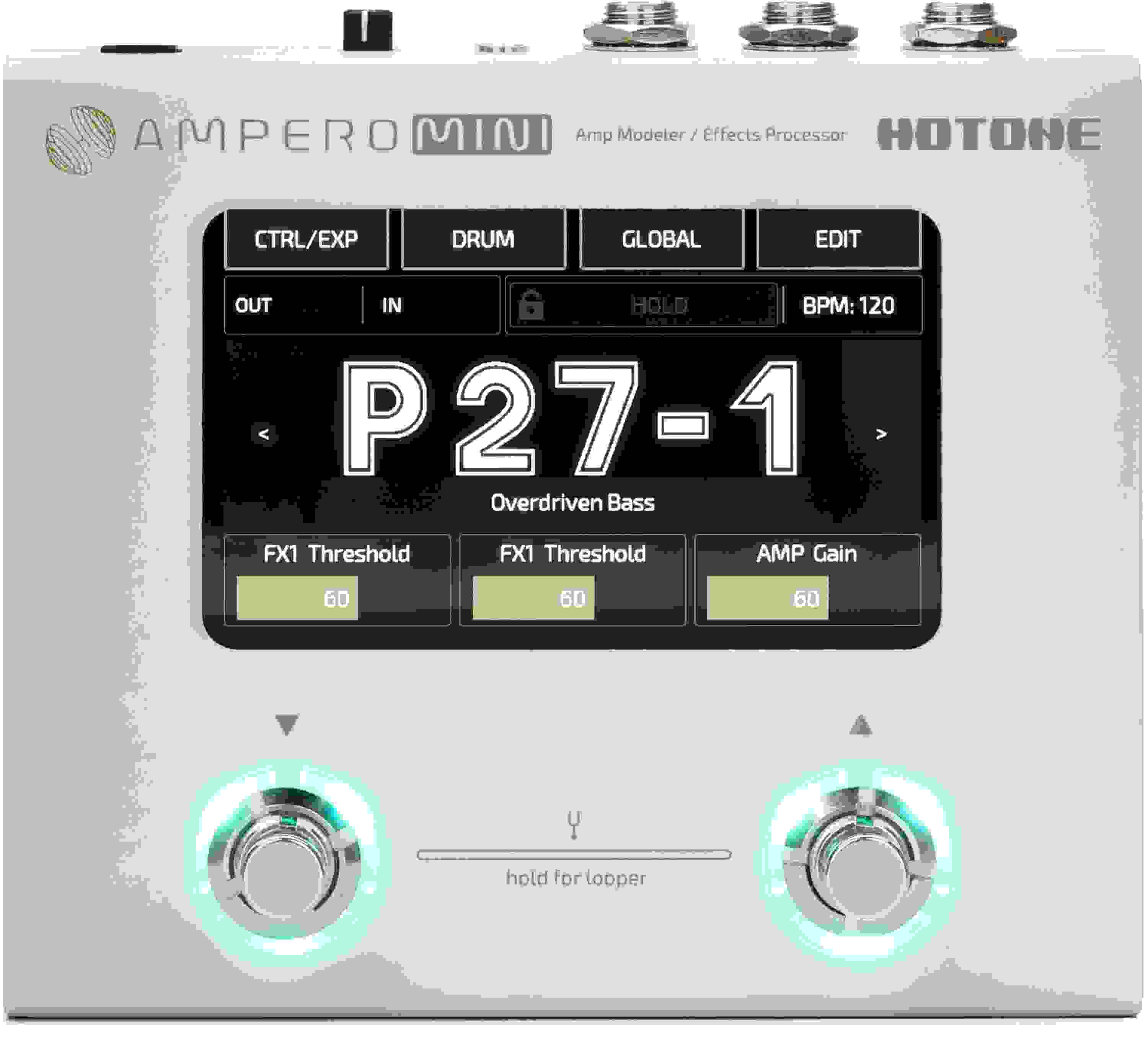 Hotone Ampero Mini Amp Modeler and Effects Processor - Vanilla | Sweetwater