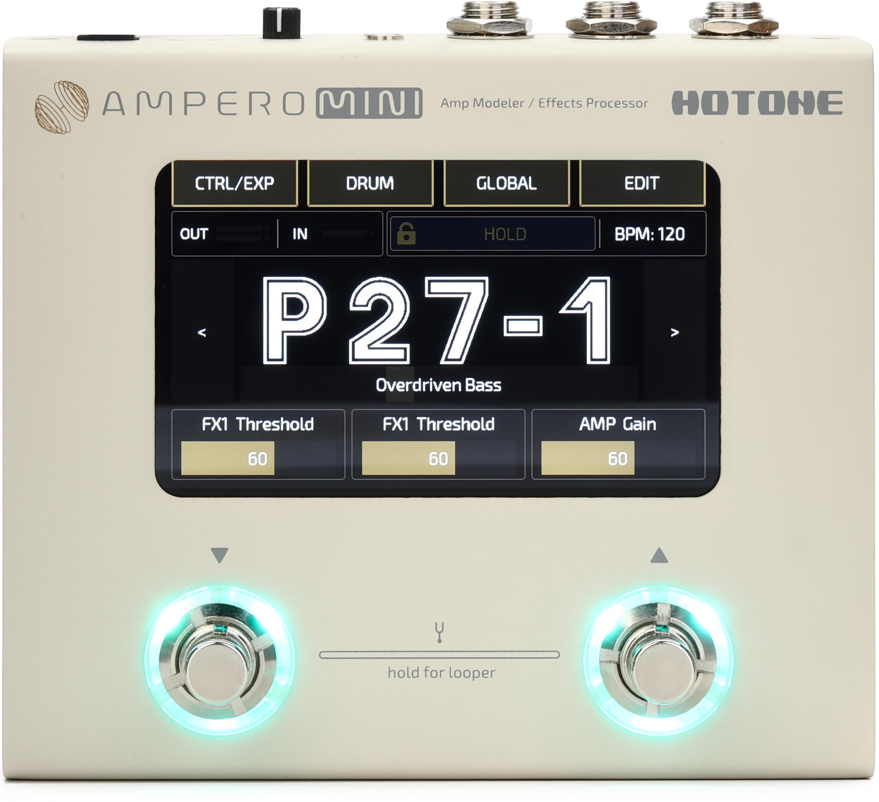 Hotone Ampero Mini Amp Modeler and Effects Processor - Vanilla | Sweetwater