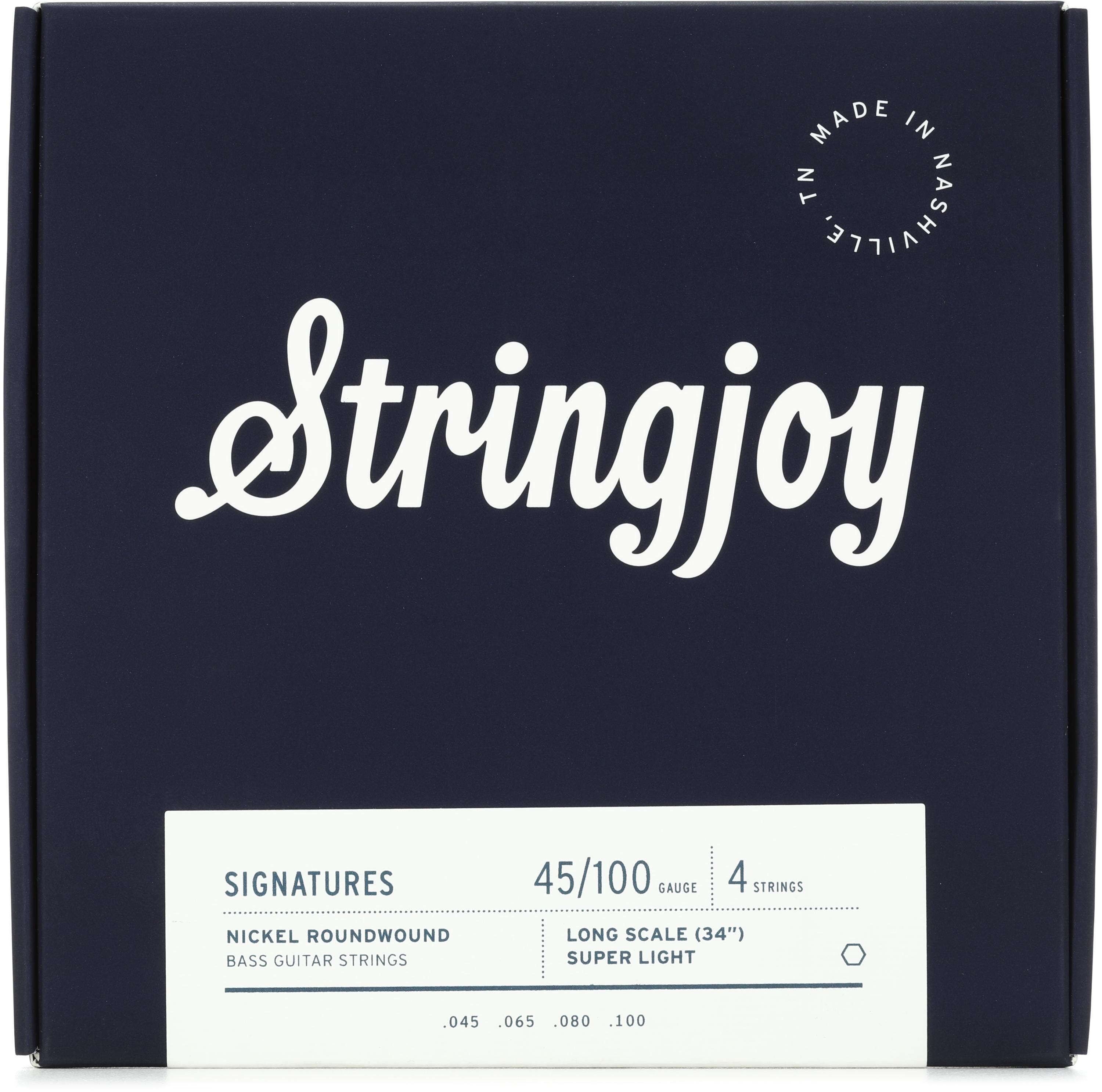 Stringjoy Signatures Nickel-wound Long Scale 4-string Bass Strings ...