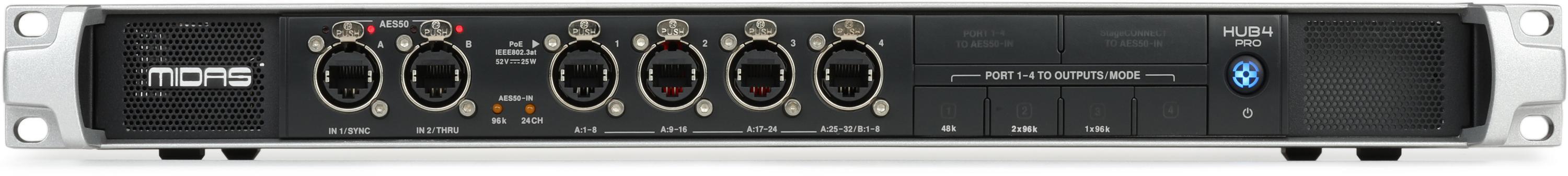 Midas HUB4 Pro 96k Monitor System Hub | Sweetwater