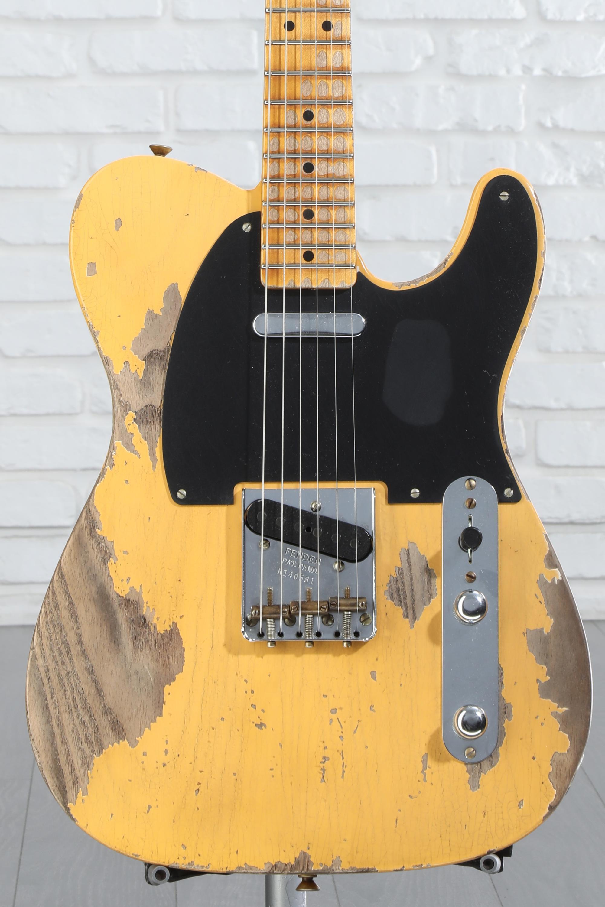 Fender Custom Shop '52 Telecaster Super Heavy Relic - Aged Nocaster Blonde | Sweetwater