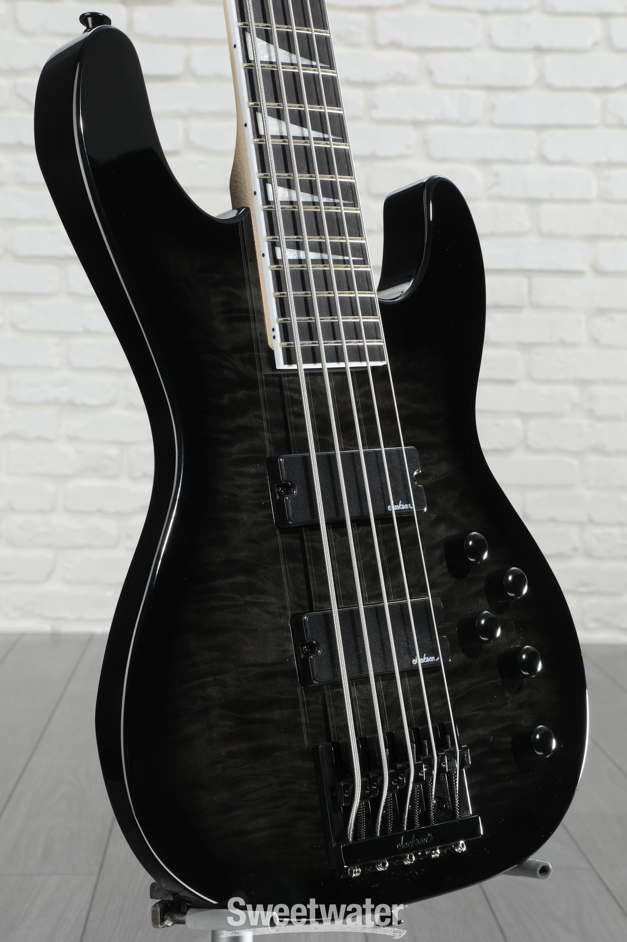 Jackson Concert Bass JS3VQ - Transparent Black | Sweetwater