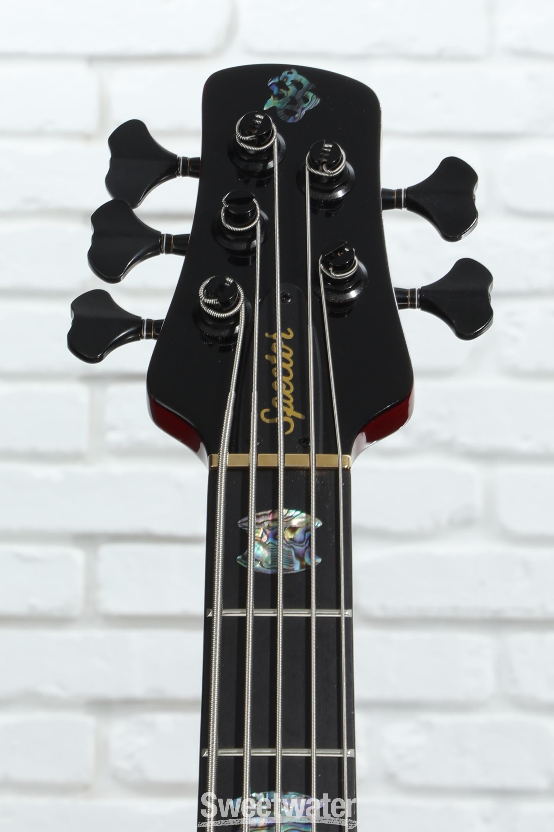 Spector Euro 5 CST Electric Bass Guitar - Natural Red Burst | Sweetwater