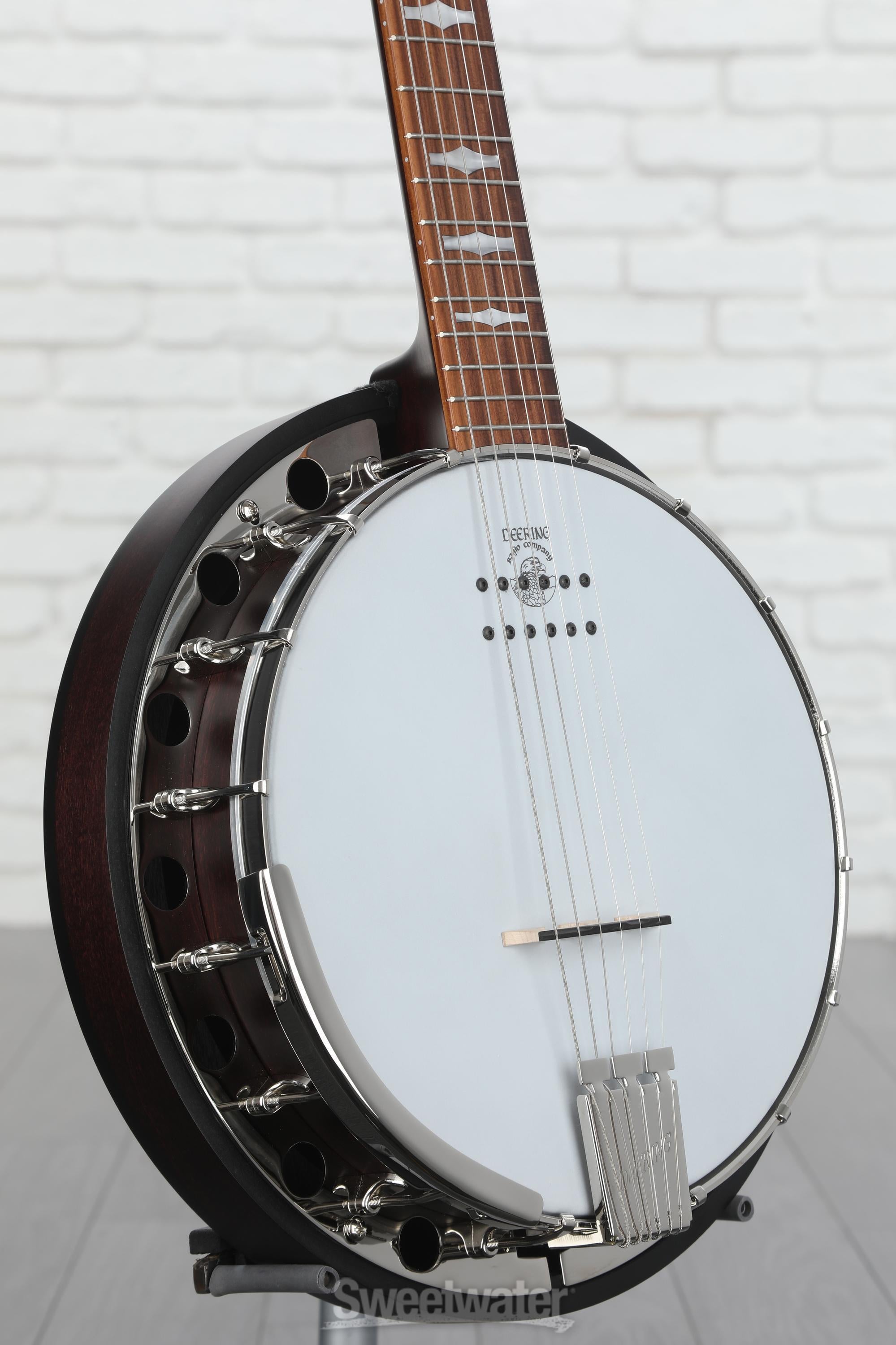 Deering Artisan Goodtime Six-R Acoustic-electric Resonator Banjo - Dark ...