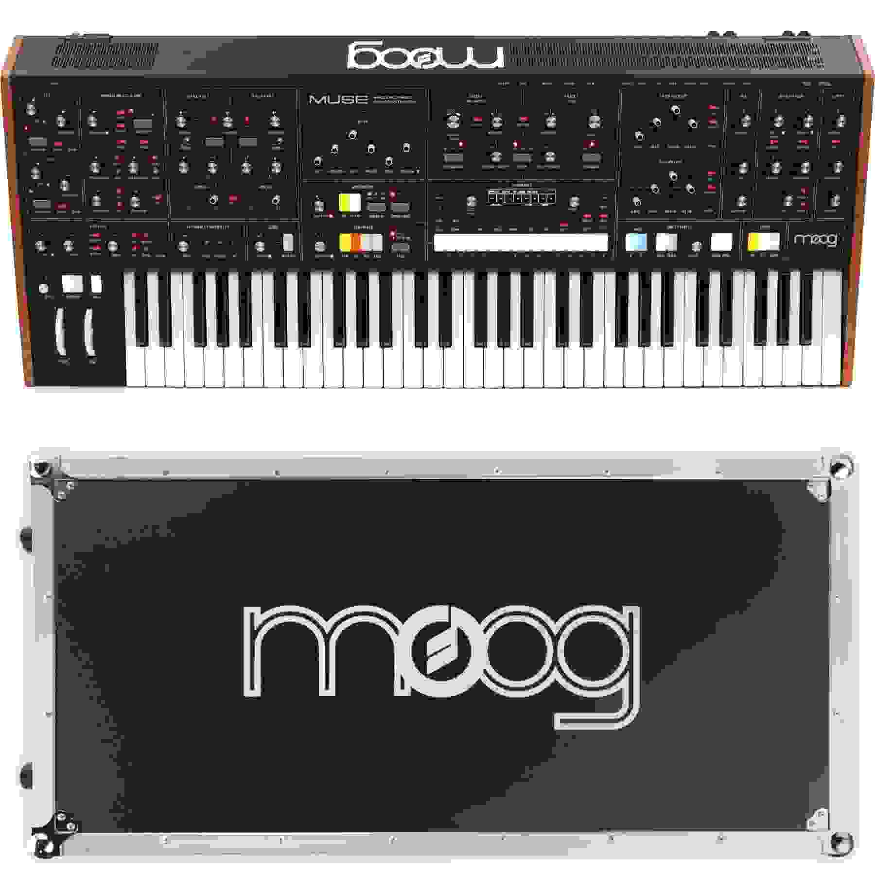 Moog Muse 8-voice Bitimbral Polyphonic Analog Synthesizer with Case | Sweetwater