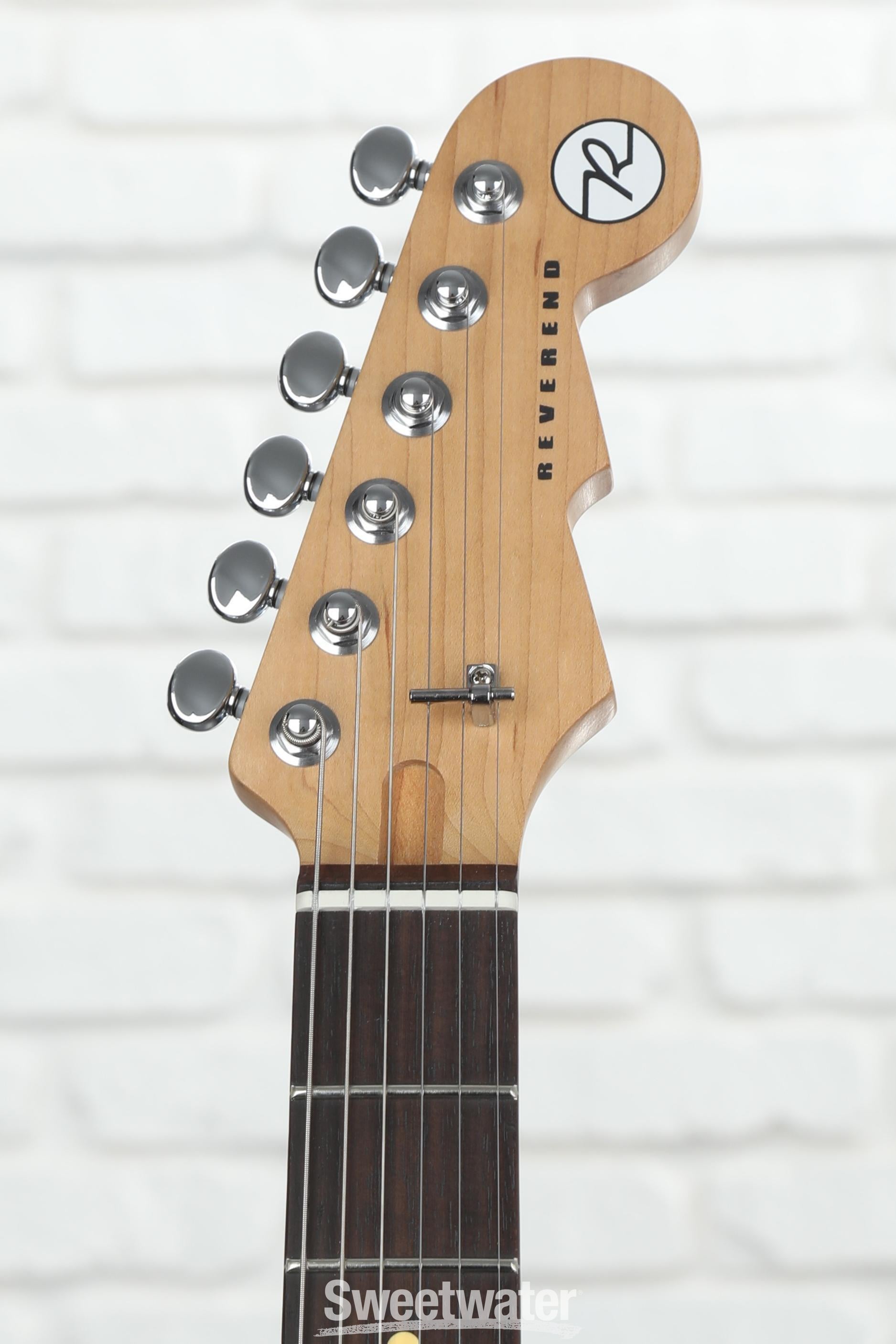 Reverend Crosscut Solidbody Electric Guitar - Periwinkle Burst | Sweetwater