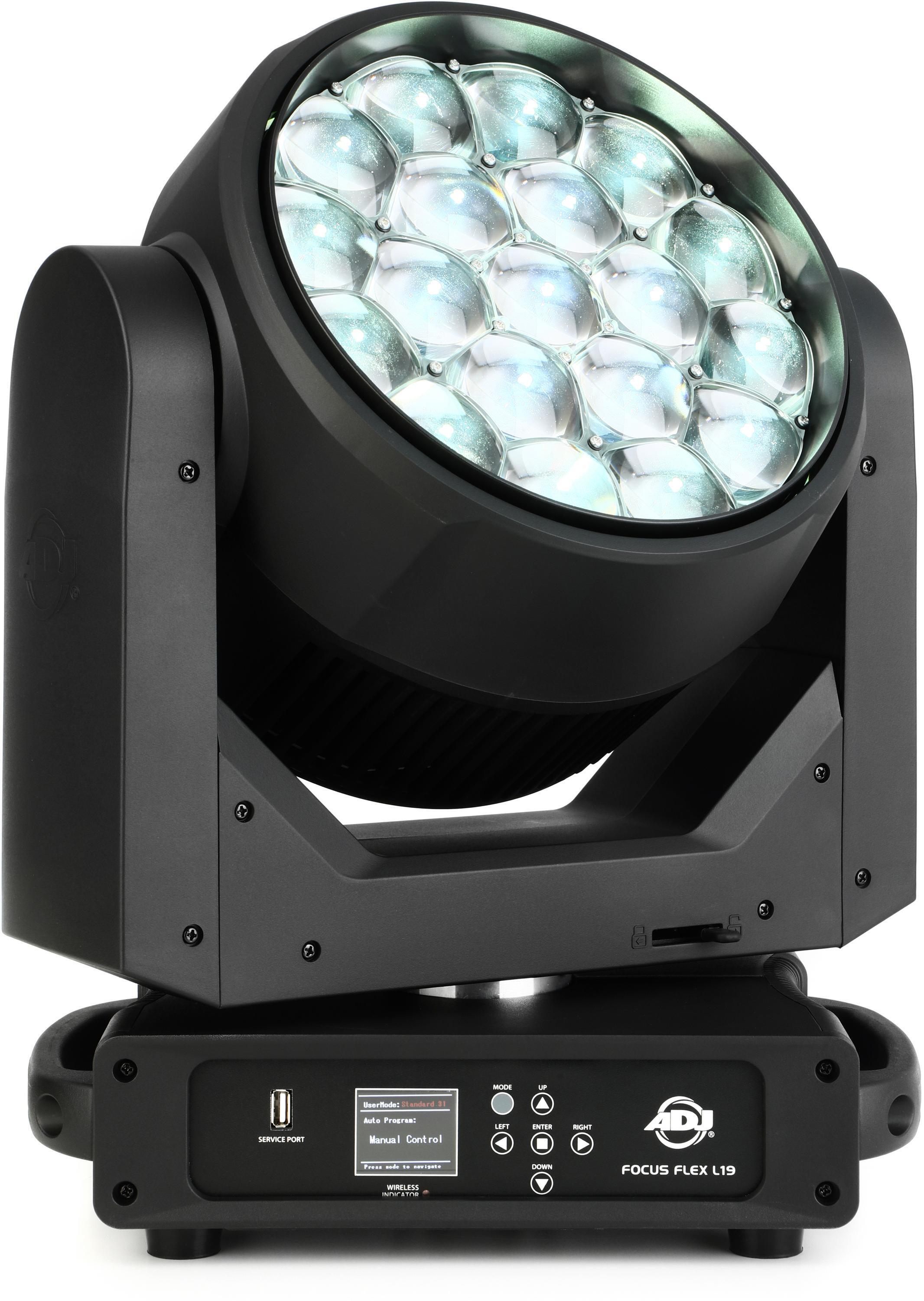 ADJ Focus Flex L19 760-watt LED Moving-Head Wash Fixture | Sweetwater