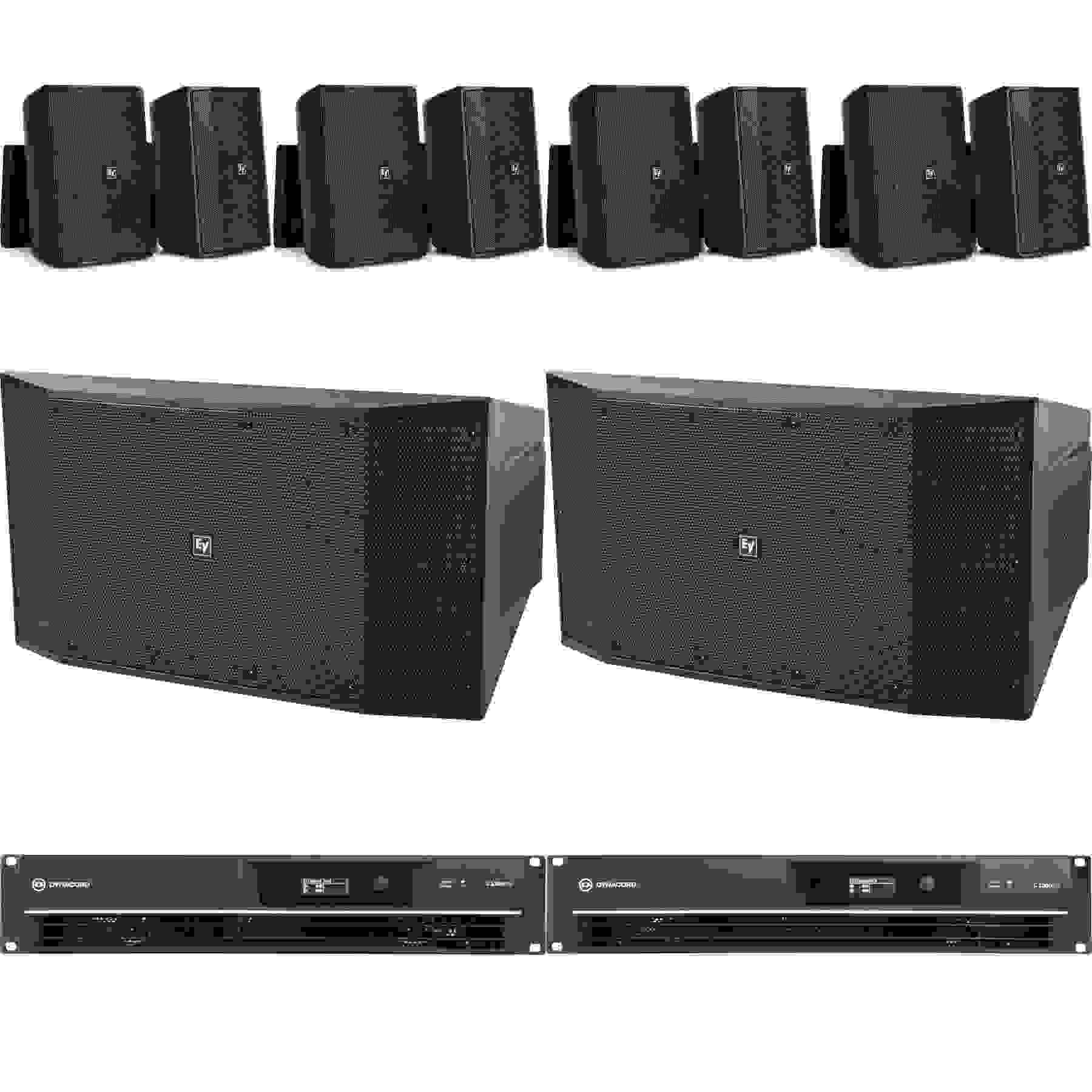 Electro-Voice Restaurant Sound System with EVID-S5.2T 300W 70V/100V 5. ...