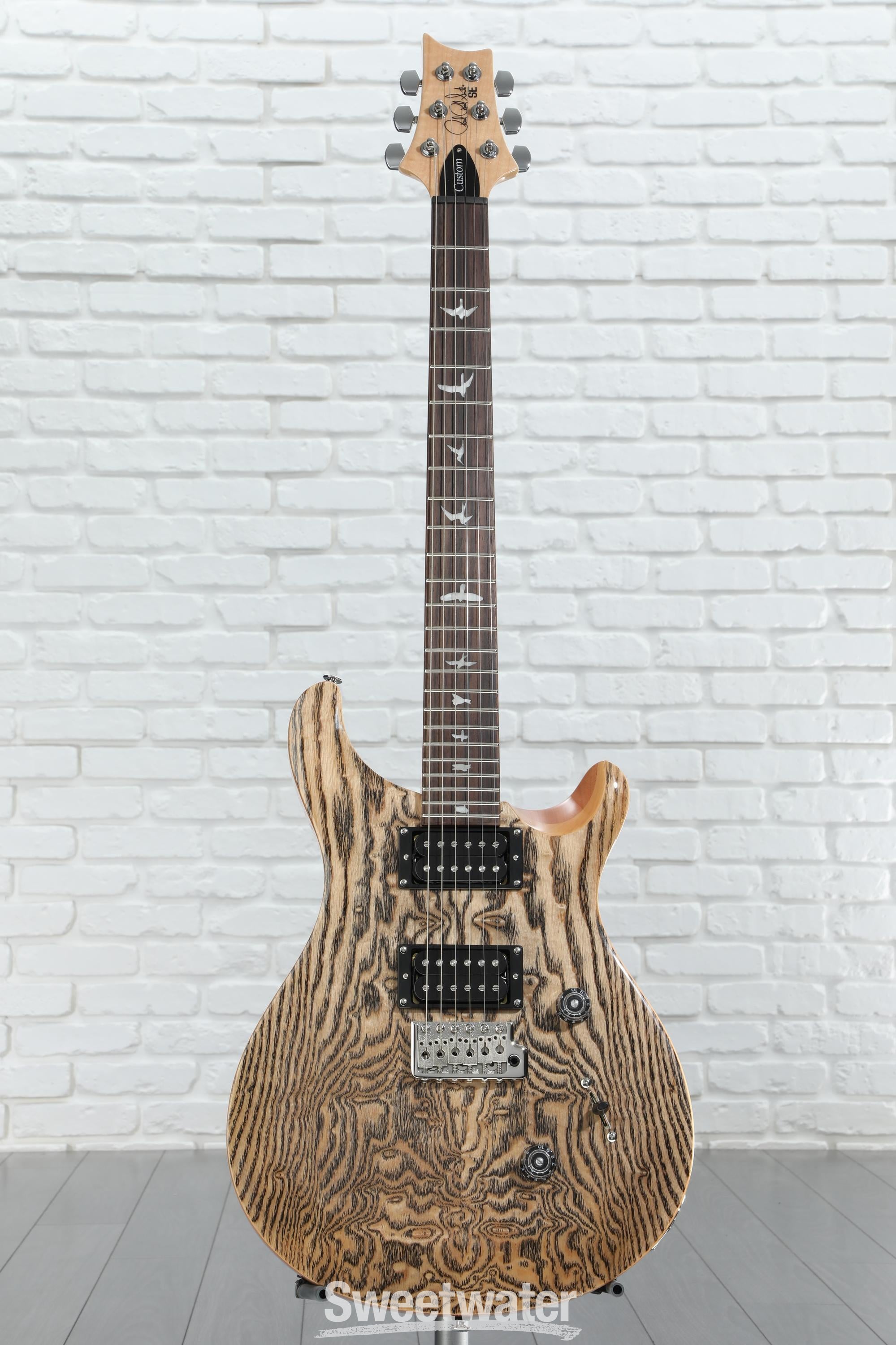 PRS SE Custom 24 Exotic Electric Guitar - Natural | Sweetwater