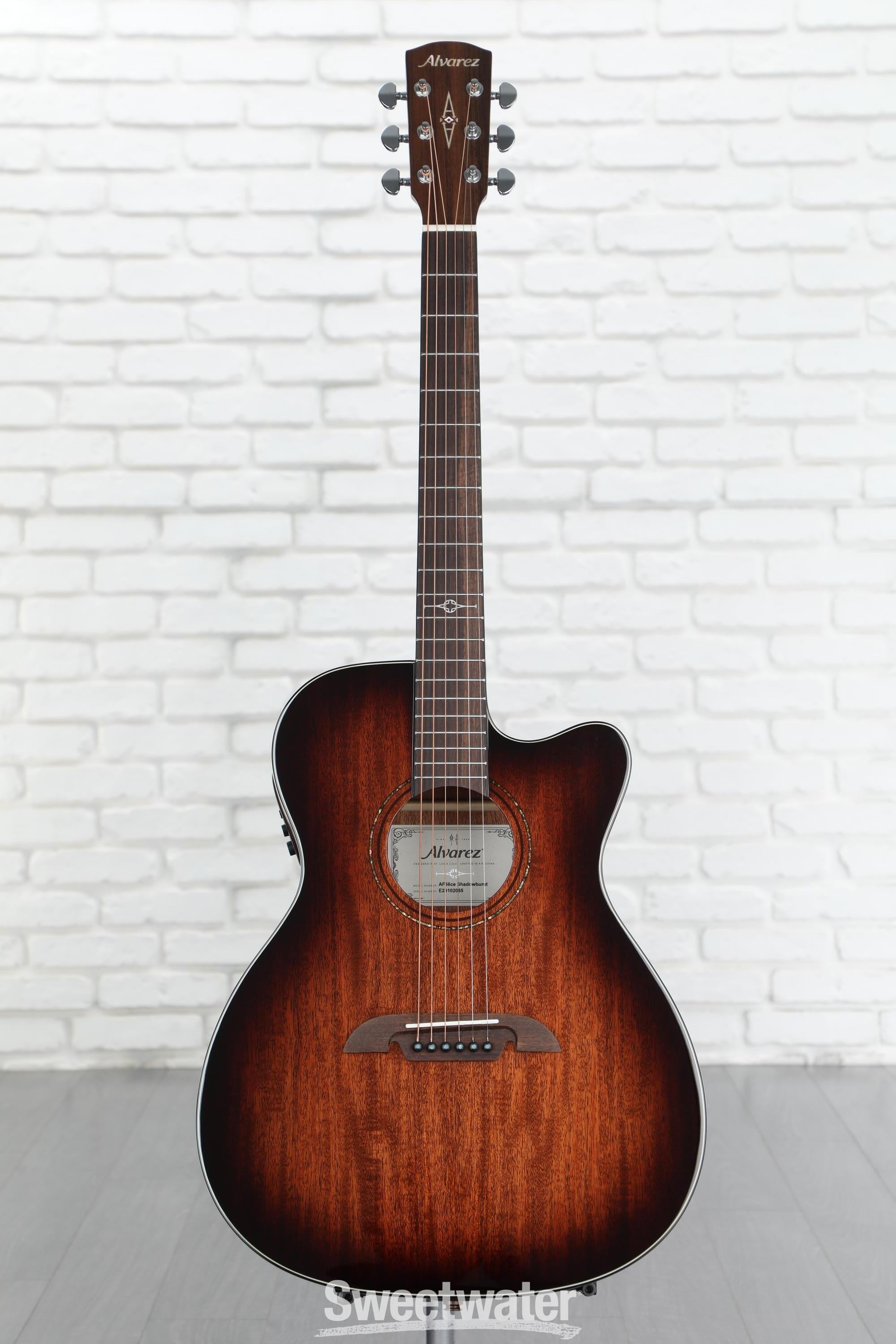 Alvarez AF66ce Shadowburst Acoustic-electric Guitar - Shadowburst ...