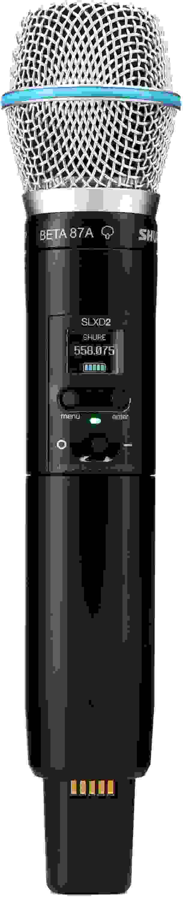Shure SLXD2/B87A Wireless Handheld Microphone Transmitter - J52 Band | Sweetwater