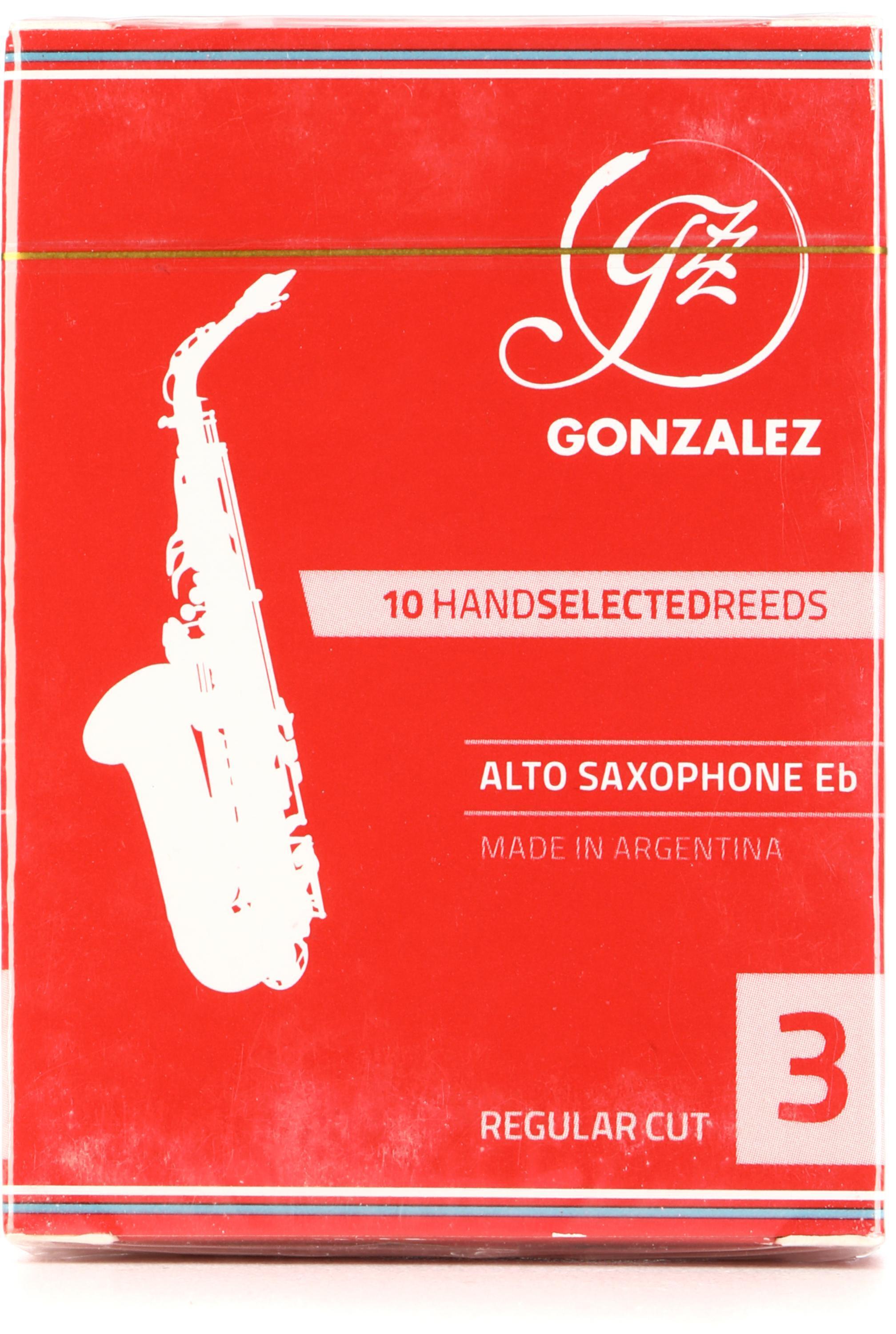 Gonzalez Reeds Regular Cut Reeds for Alto Saxophone - 3.0 (10-pack ...