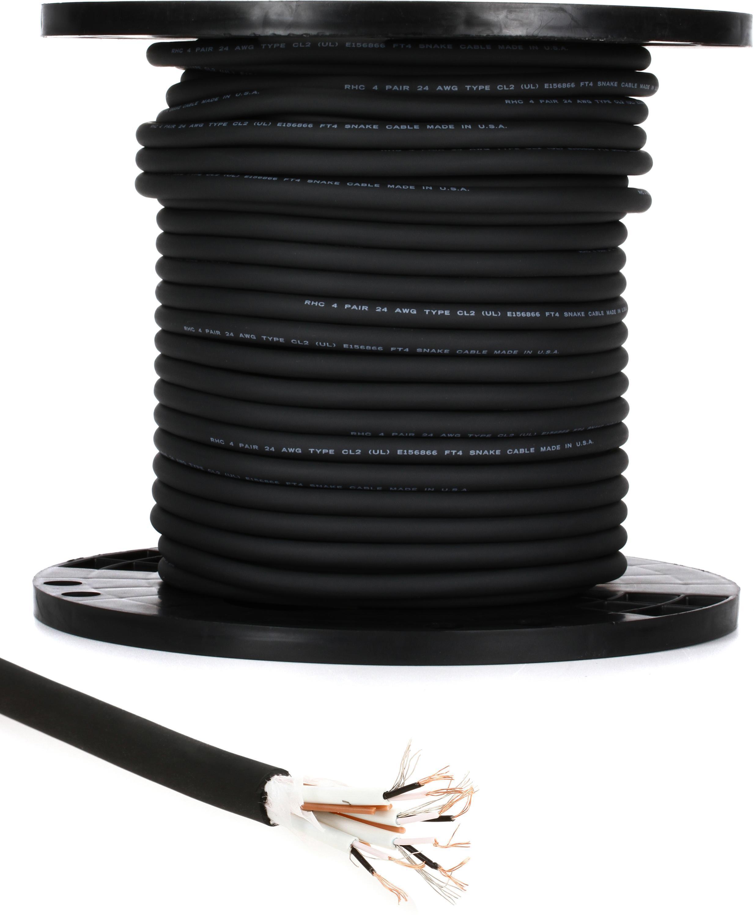 RapcoHorizon SN4-IJIS 4-channel Install Snake Wire - 150 Foot | Sweetwater