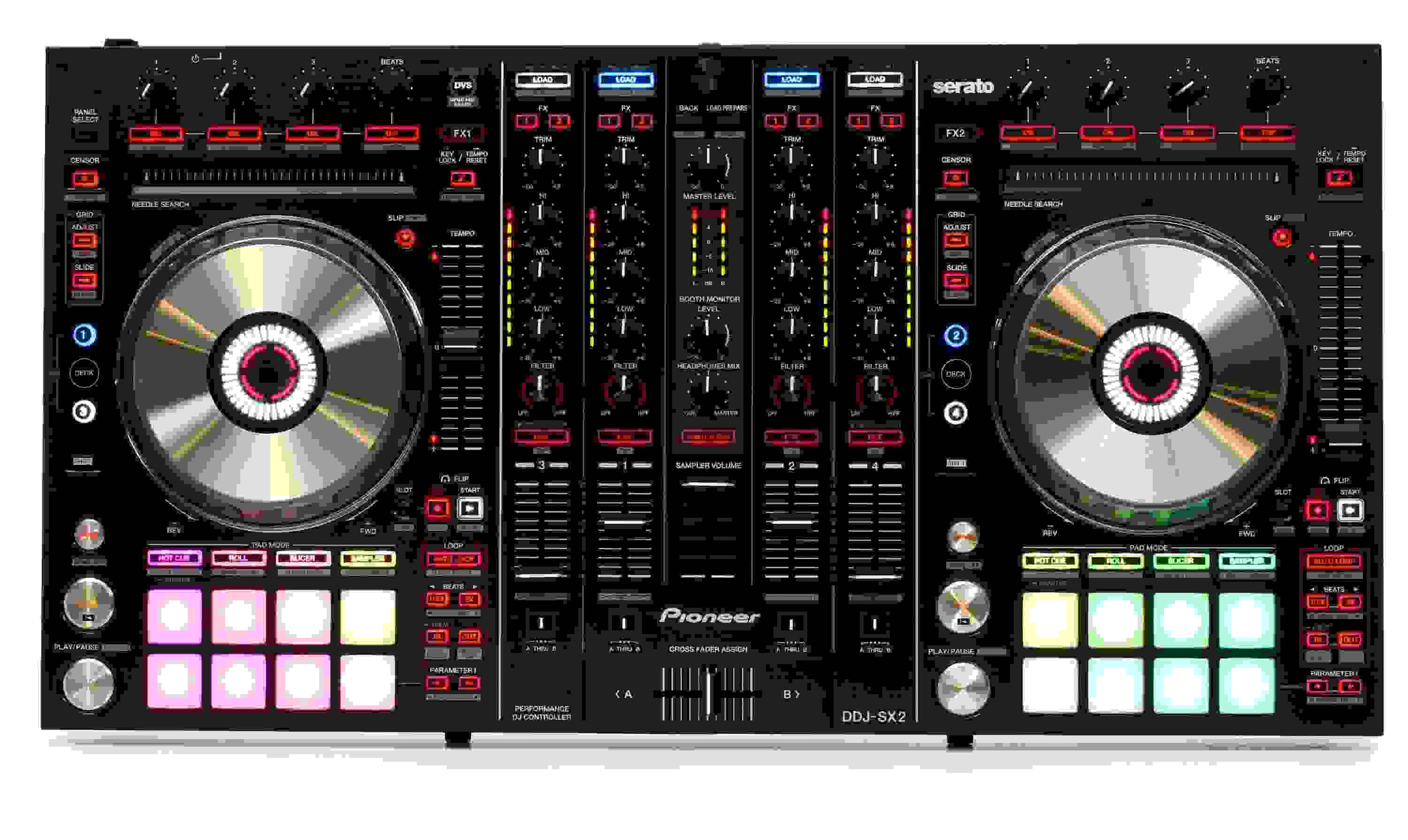 Pioneer DJ DDJ-SX2 4-deck Serato DJ Pro Controller | Sweetwater