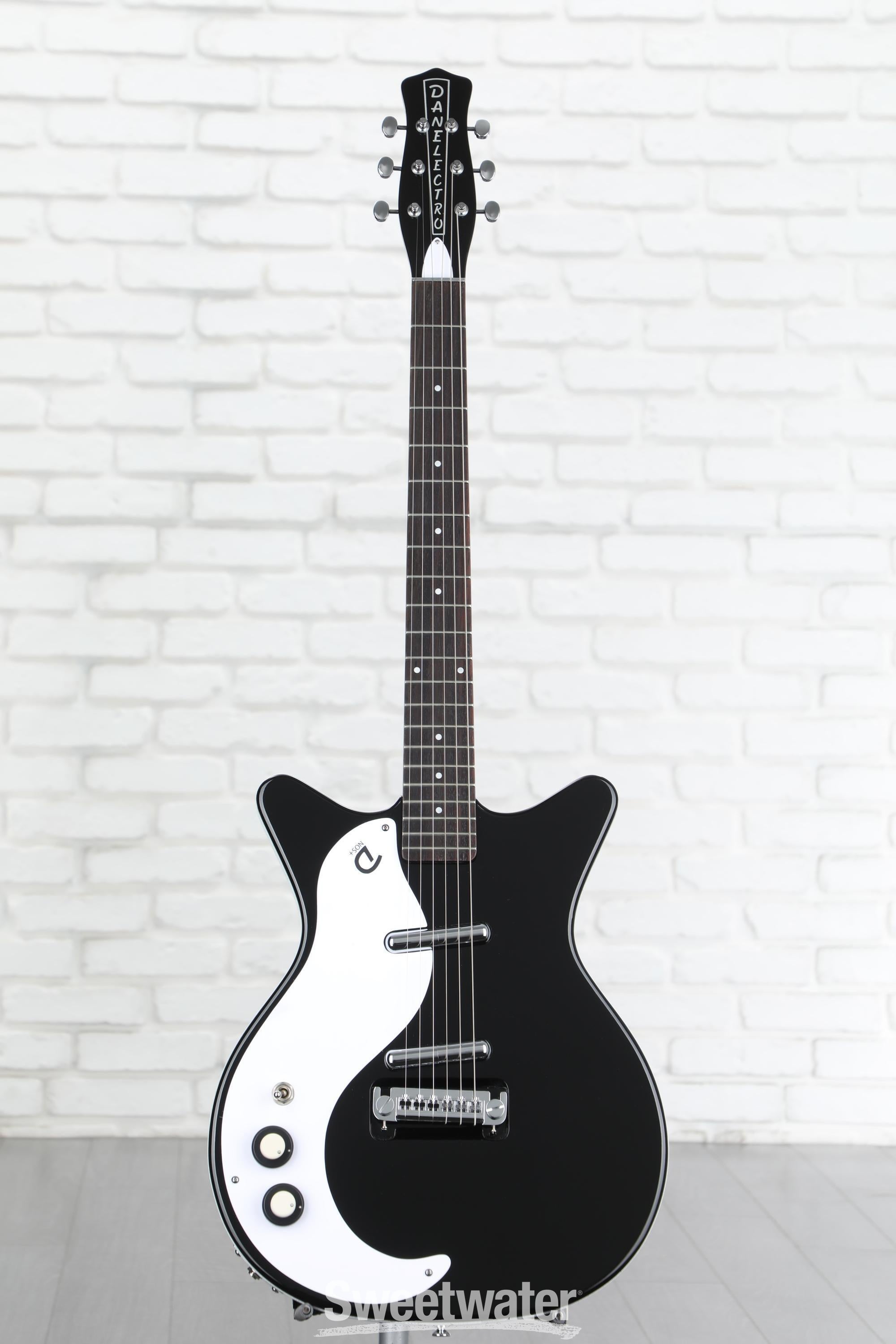 Danelectro '59M NOS+ Left-Handed Electric Guitar - Black | Sweetwater