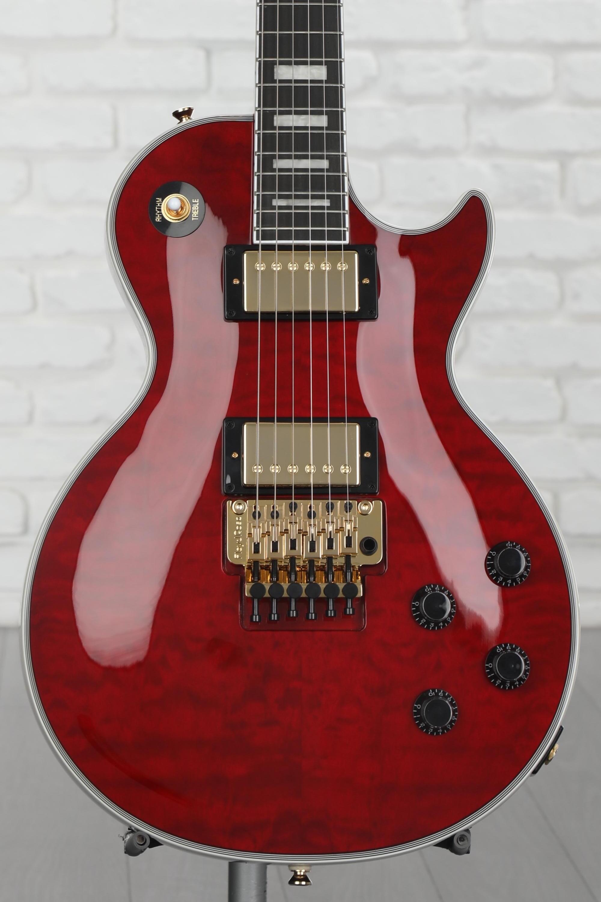 Epiphone Alex Lifeson Les Paul Custom Axcess Electric Guitar - Ruby ...