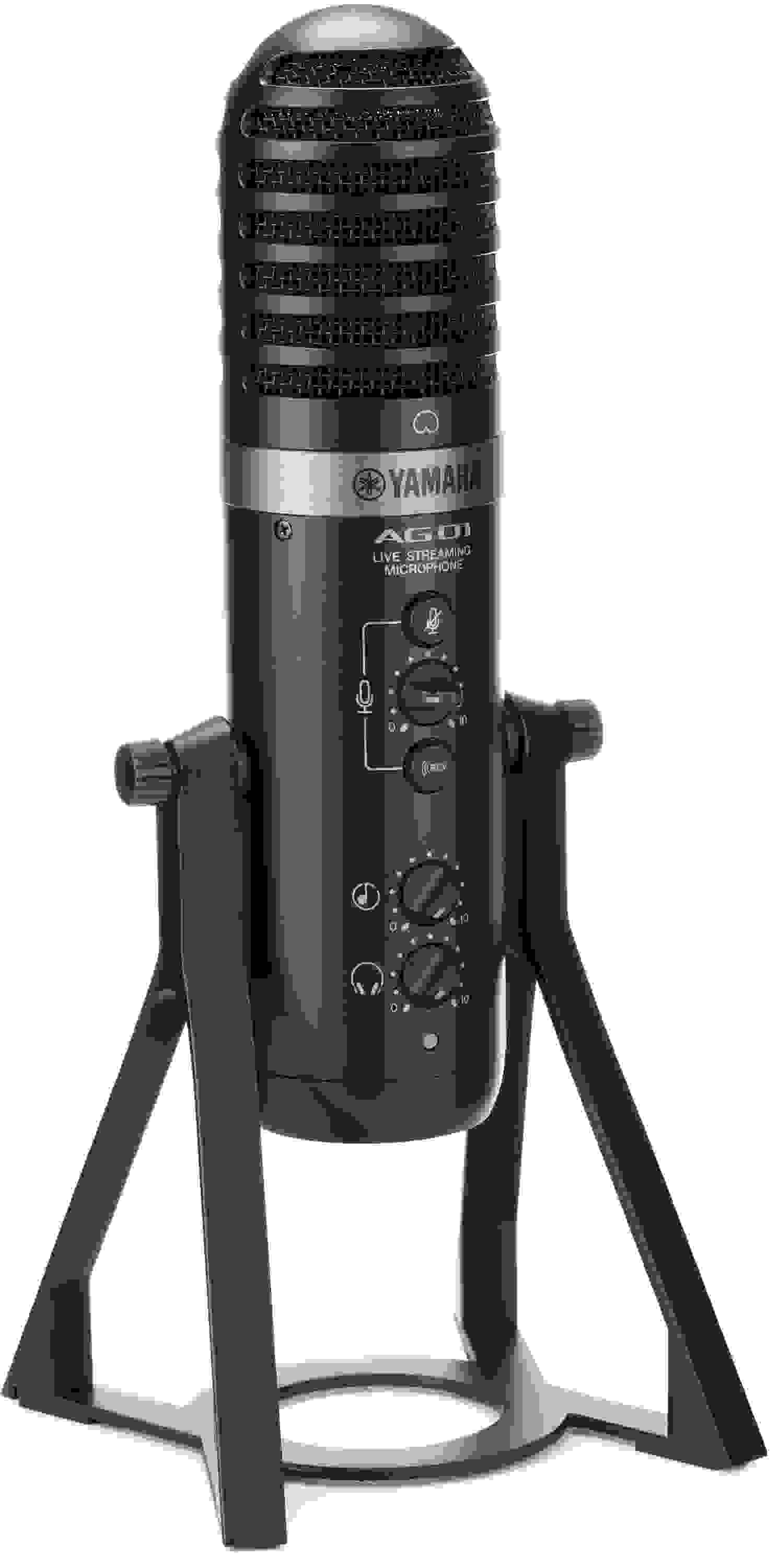 Yamaha AG01 Livestreaming USB Condenser Microphone - Black | Sweetwater