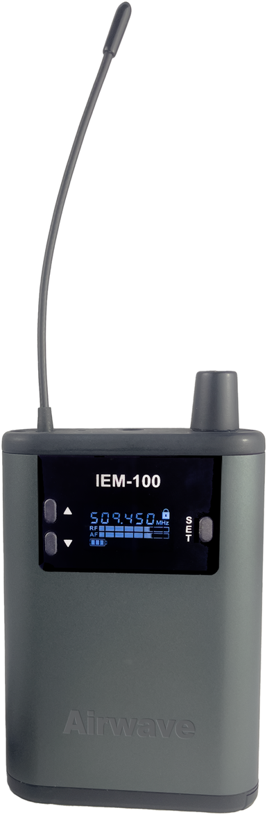 Airwave Technologies IEM-100 Wireless In-ear Monitor Bodypack Receiver ...