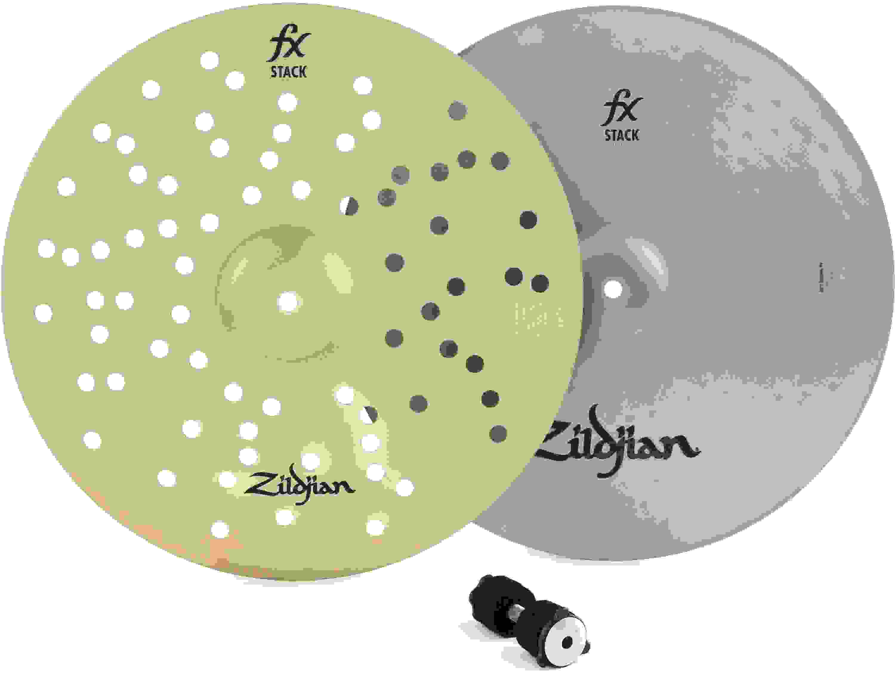 Zildjian 16-inch FX Stacks Cymbals with Cymbolt Mount | Sweetwater