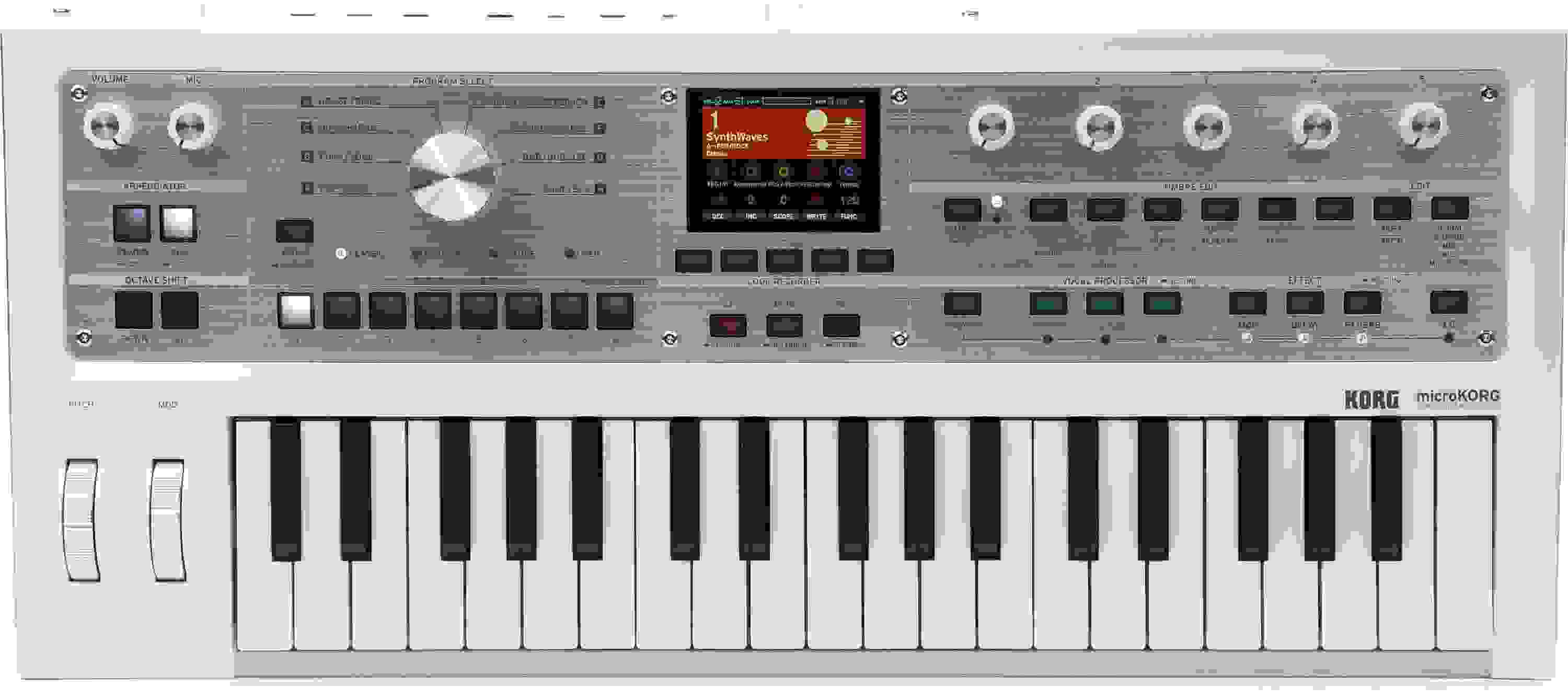 Korg microKORG 2 37-key Virtual Analog Synthesizer and Vocoder - Limited-edition White | Sweetwater