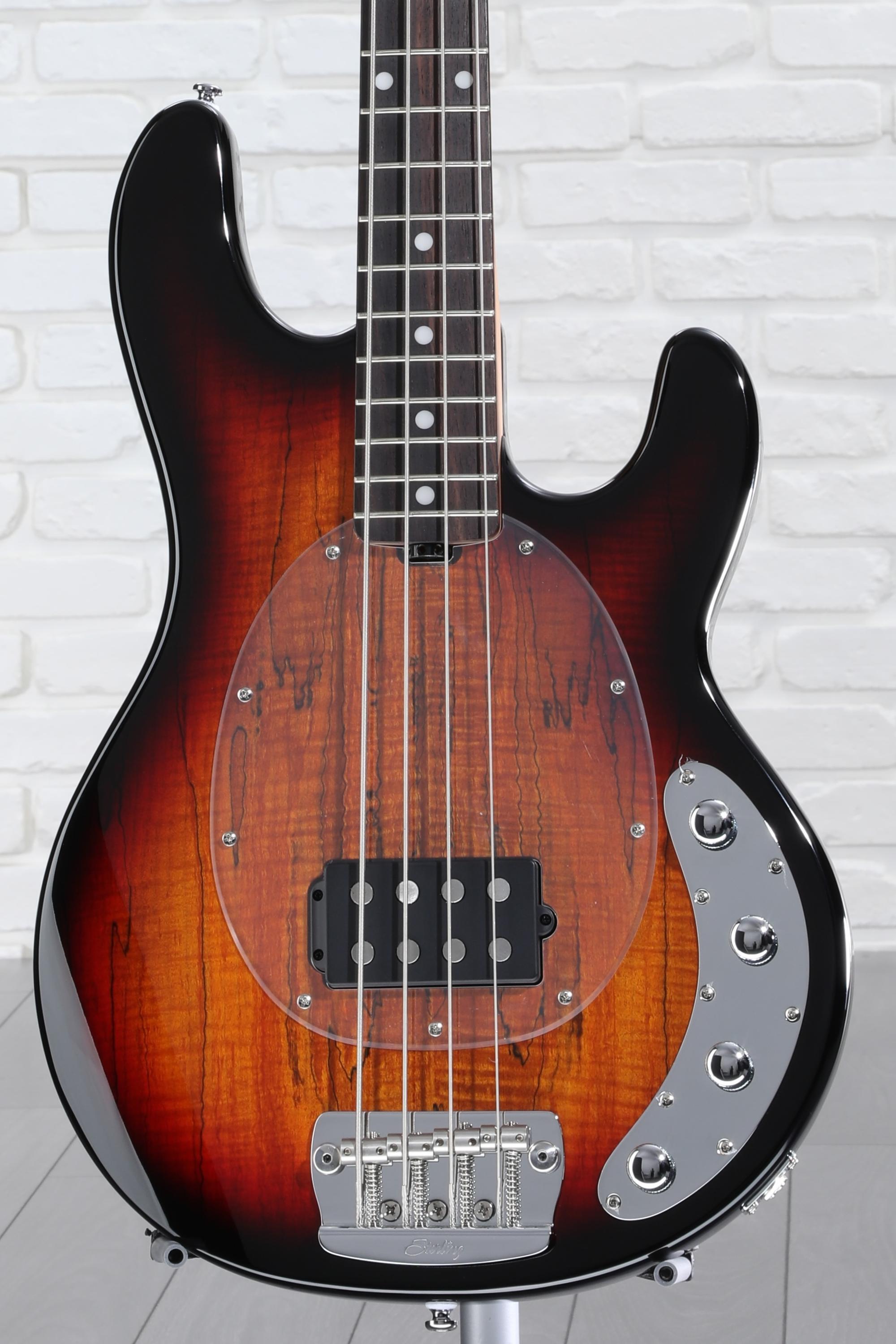 Sterling By Music Man StingRay RAY34 Bass Guitar - 3-tone Sunburst ...