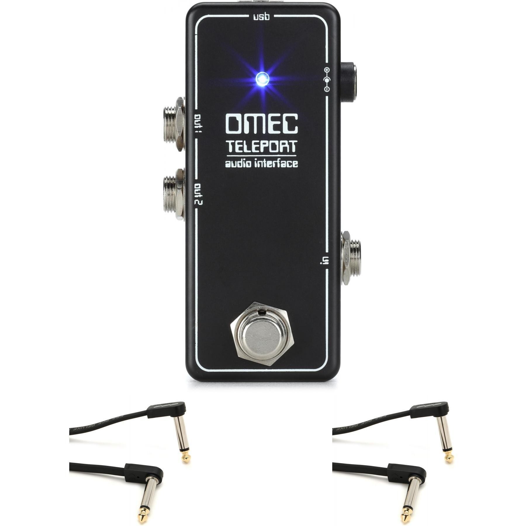 Orange OMEC Teleport Guitar Audio Interface with Angled Cables | Sweetwater