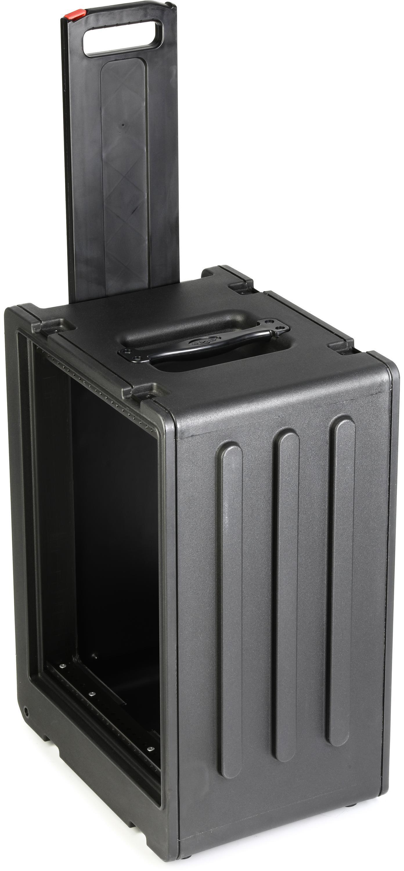 SKB rSeries Shallow Rolling Rack Roto-molded Case - 8U | Sweetwater