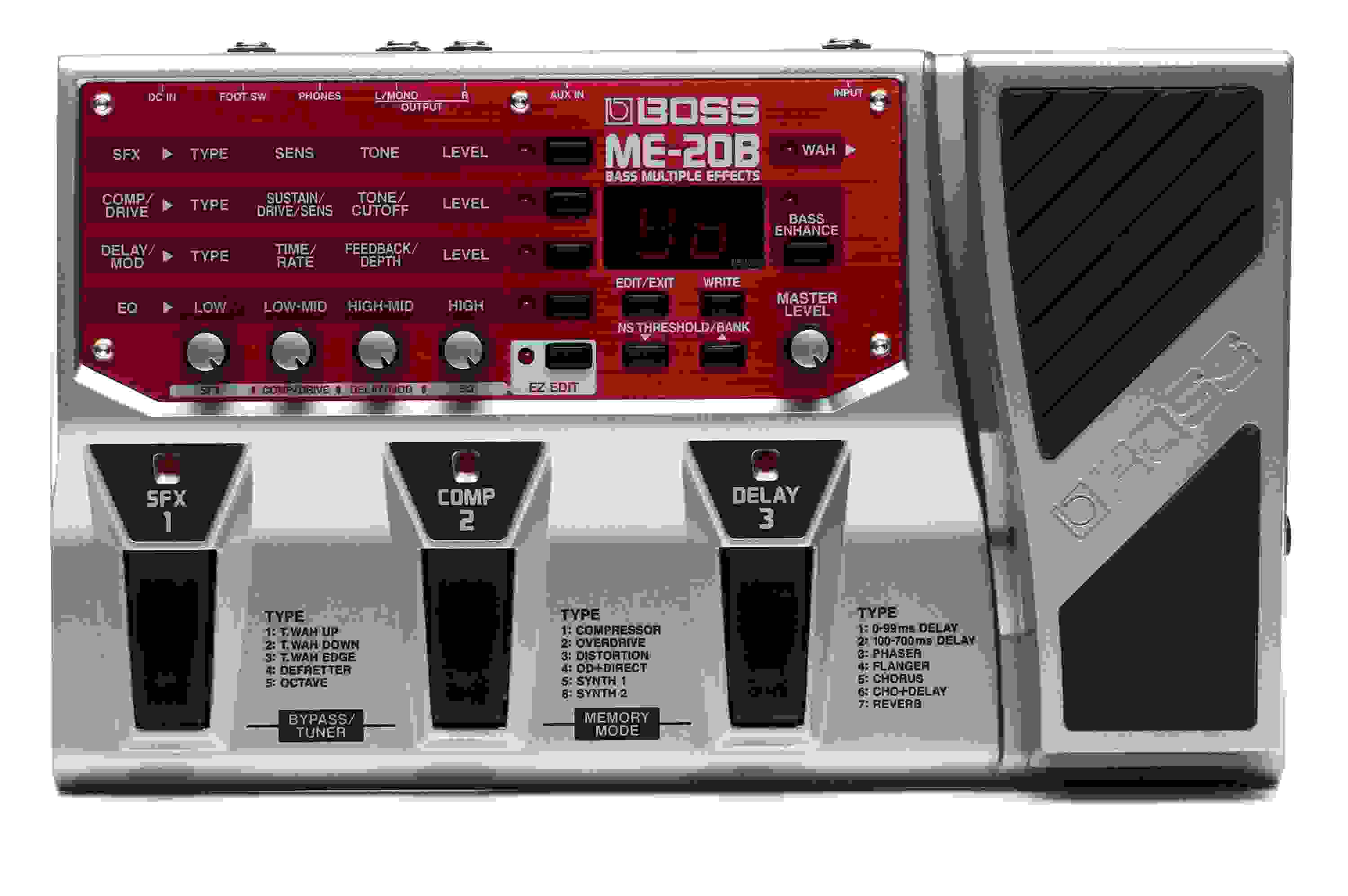 Boss ME-20B Bass Multi-effects Pedal | Sweetwater
