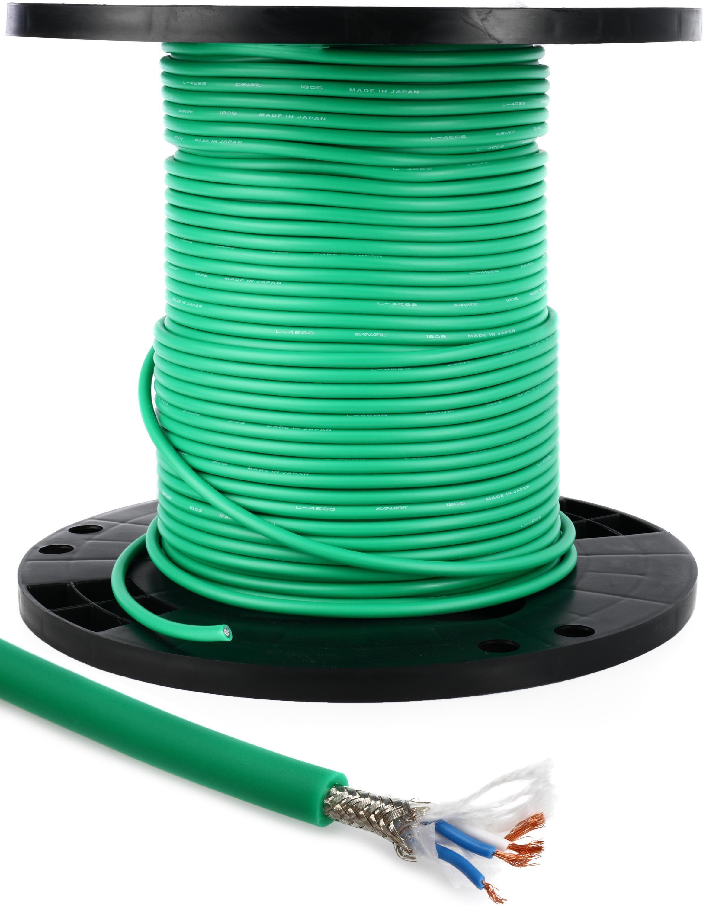 Canare L-4E6S Star Quad Bulk Microphone Cable - Green 250 Foot | Sweetwater
