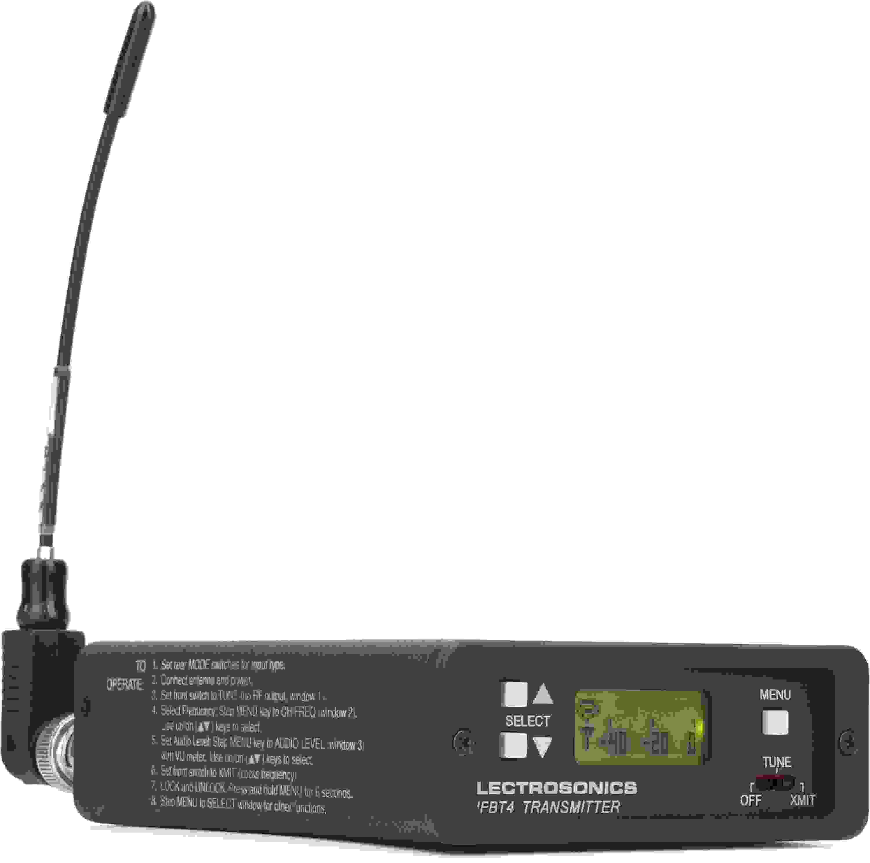 Lectrosonics IFBT4 Frequency-Agile Compact IFB Wireless Transmitter ...