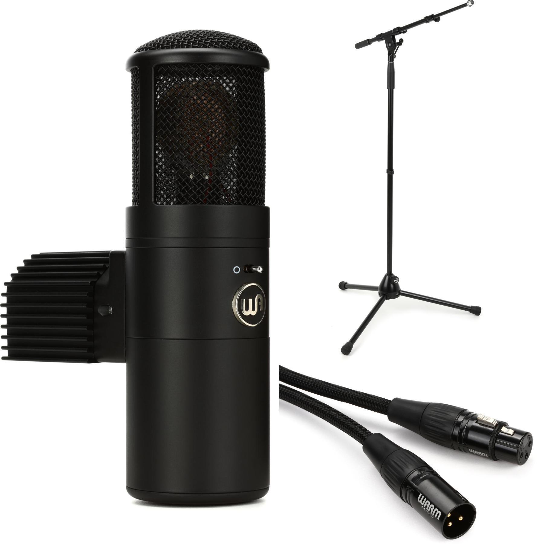 Warm Audio WA-8000 Microphone Bundle with Stand and Cable | Sweetwater