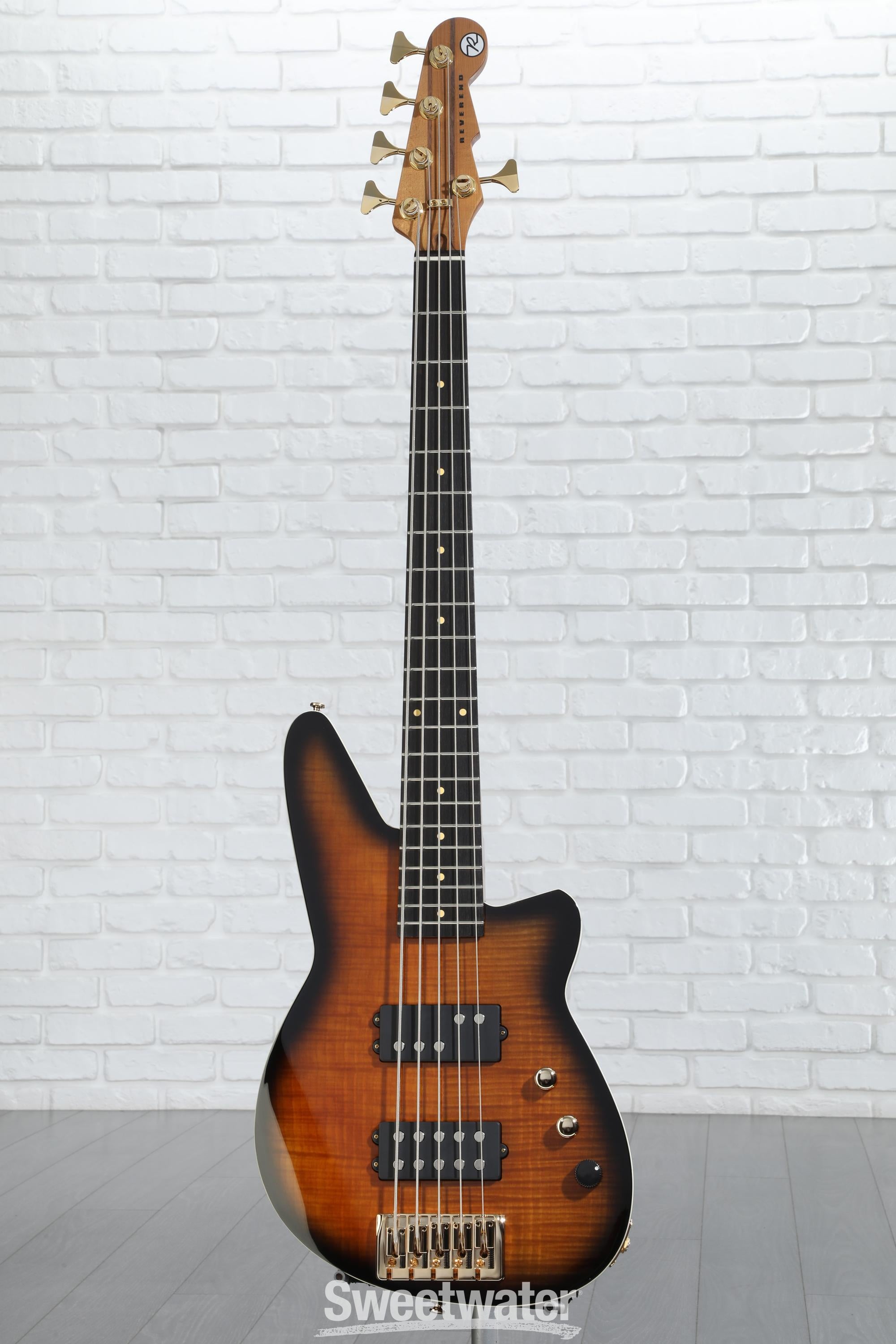 Reverend Mercalli 5 FM 5-string Bass Guitar - Coffee Burst | Sweetwater
