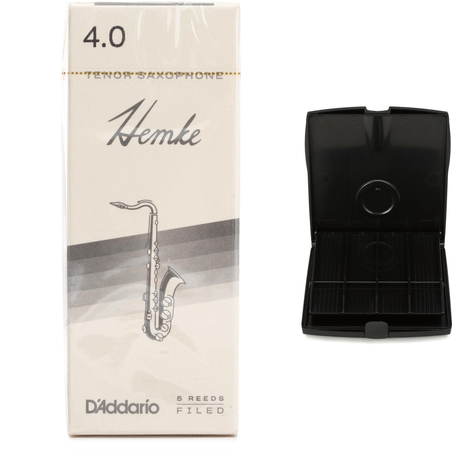 D'Addario Frederick L. Hemke Tenor Saxophone Reeds (5-pack) with Reed ...