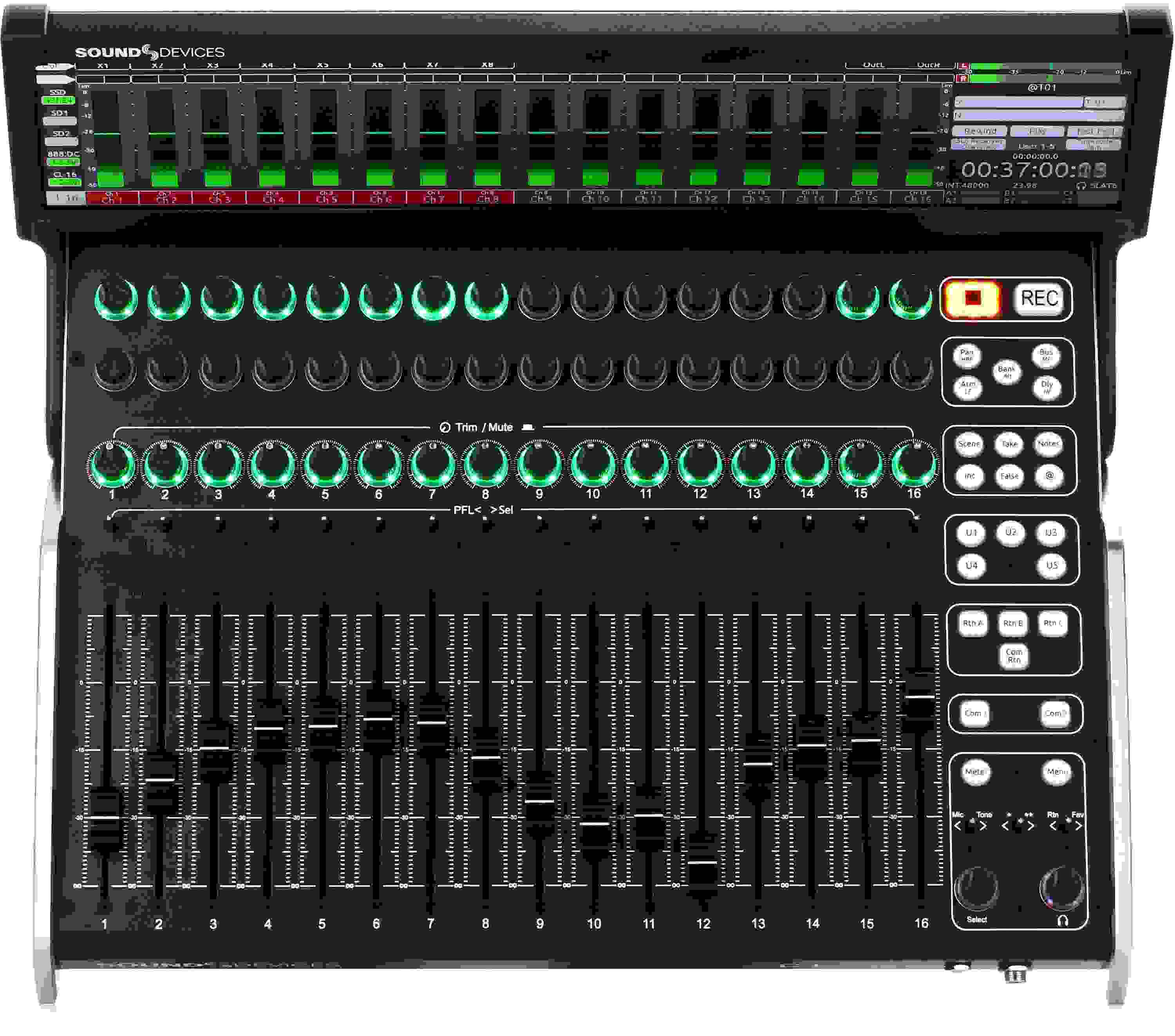 Sound Devices CL-16 Linear Fader Control Surface | Sweetwater