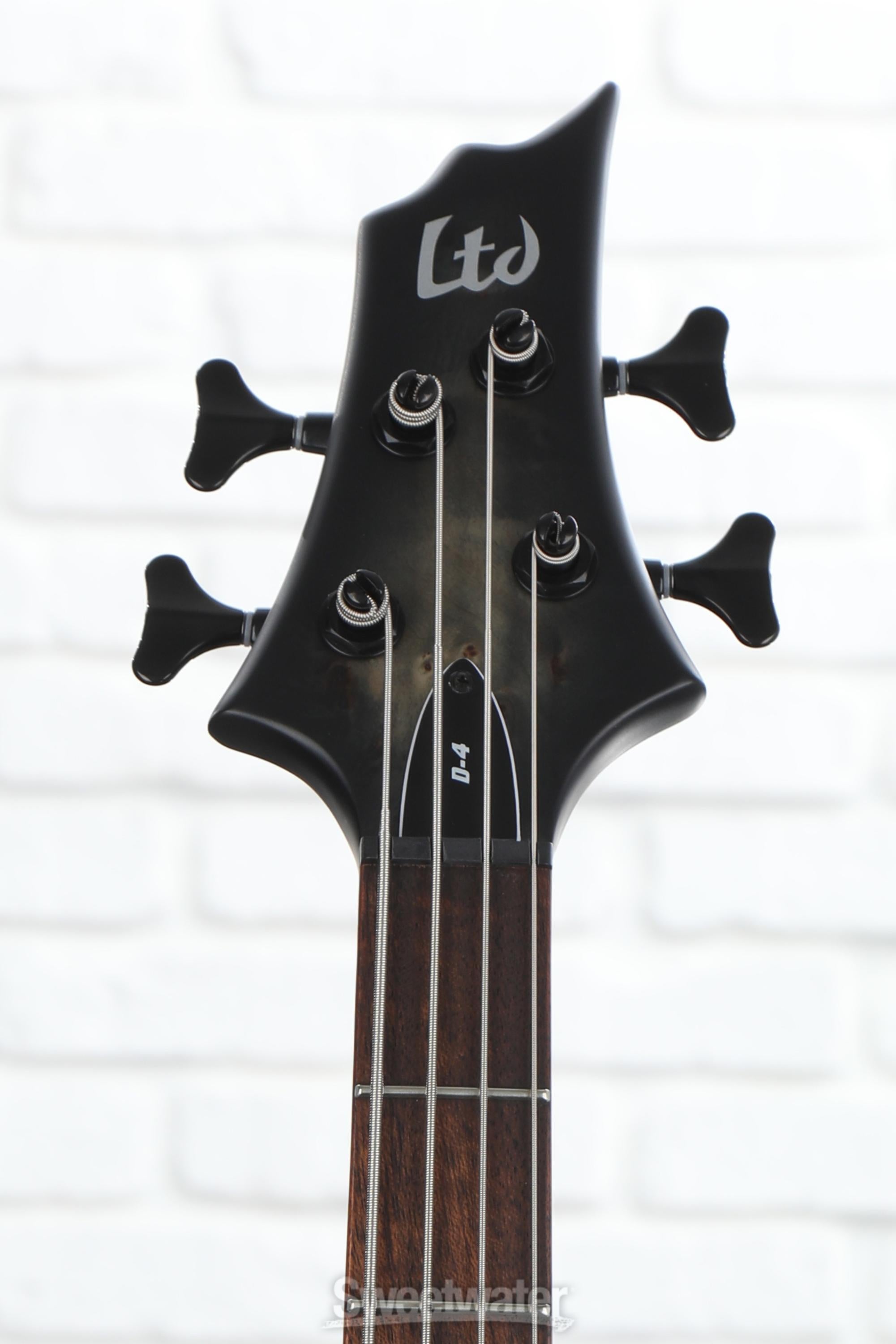 Esp Ltd D 4 Bass Guitar Black Natural Burst Satin Sweetwater