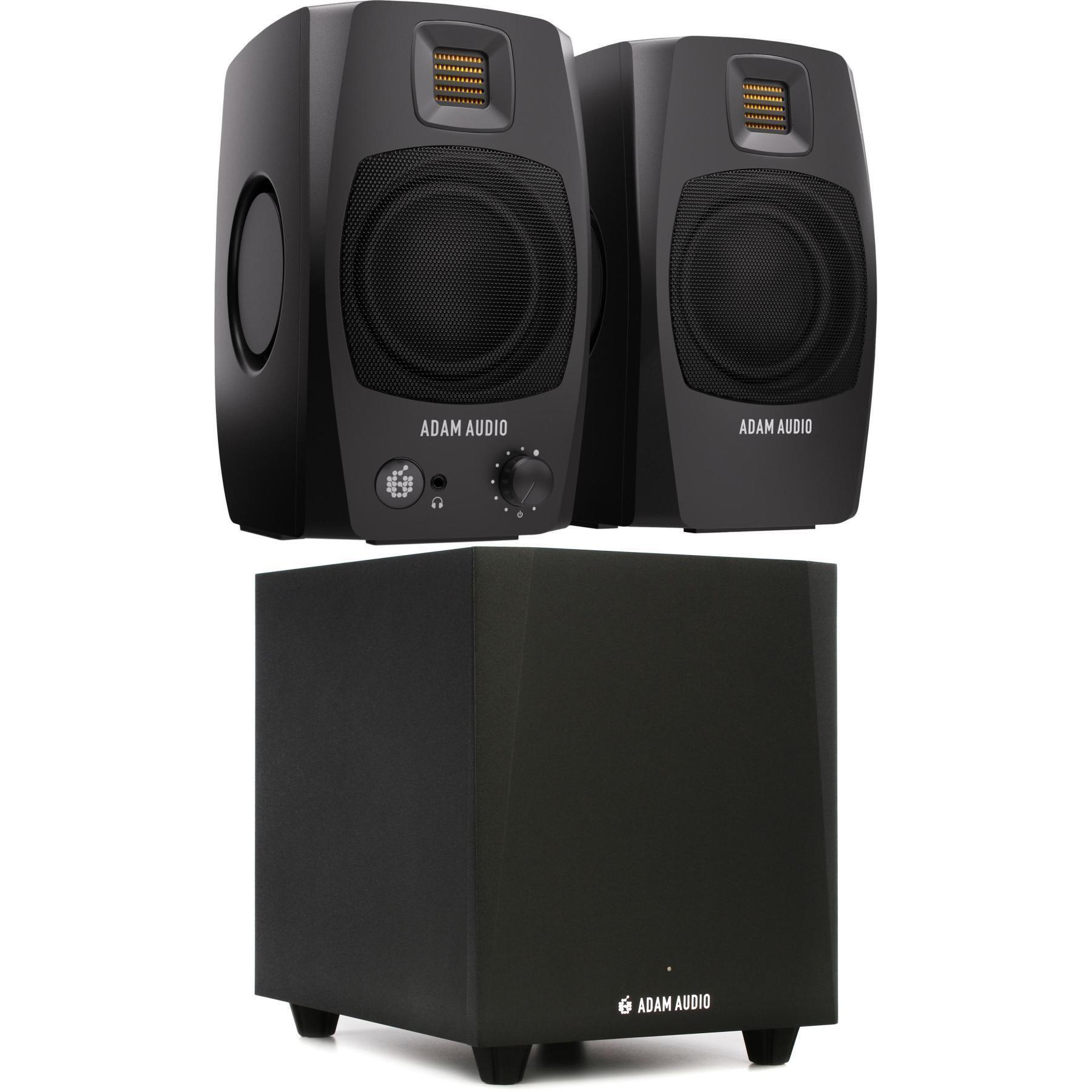 ADAM Audio D3V 3.5-inch Powered Studio Monitor Pair and T10S 10 ...