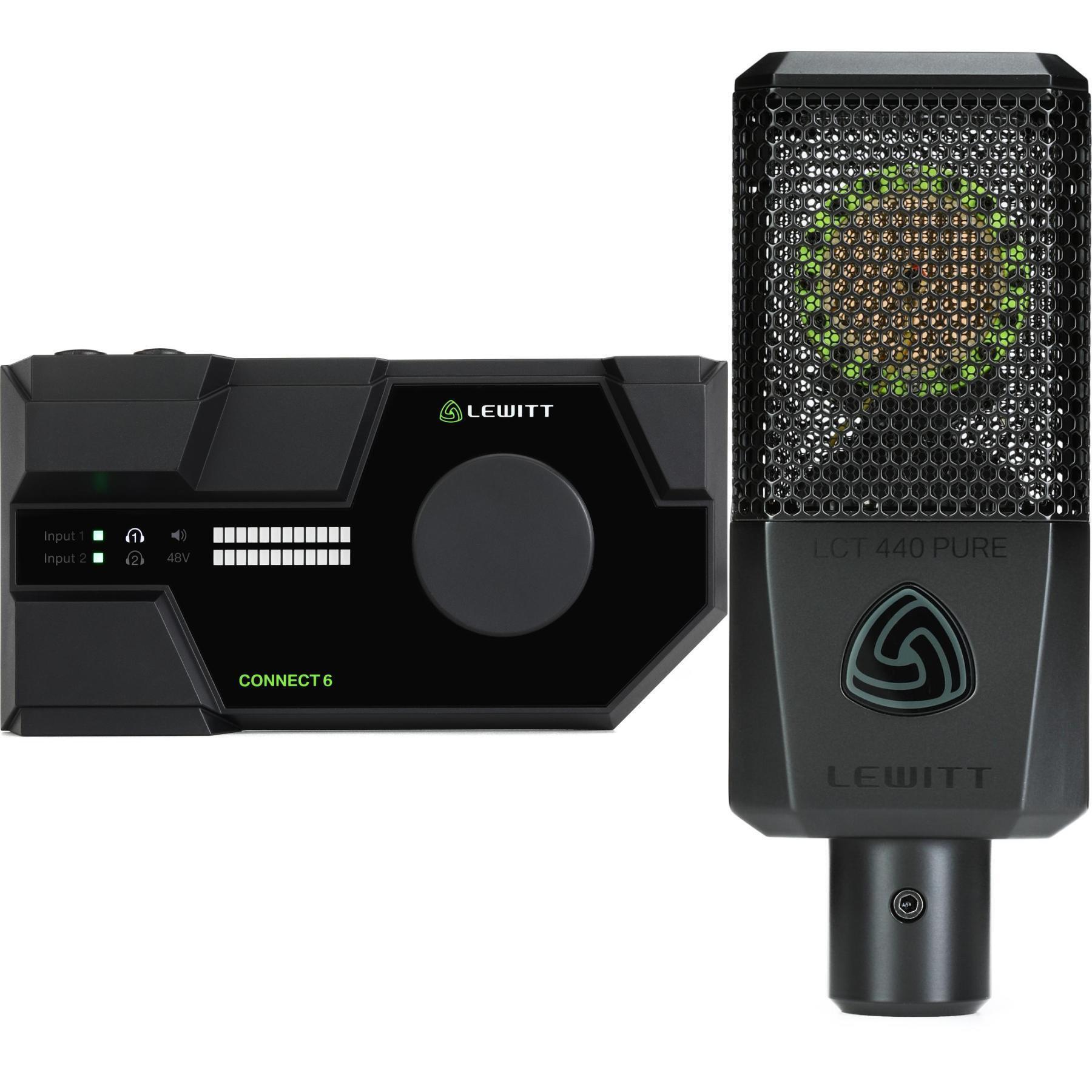 Lewitt Connect 6 USB-C Audio Interface and LCT 440 PURE Condenser ...
