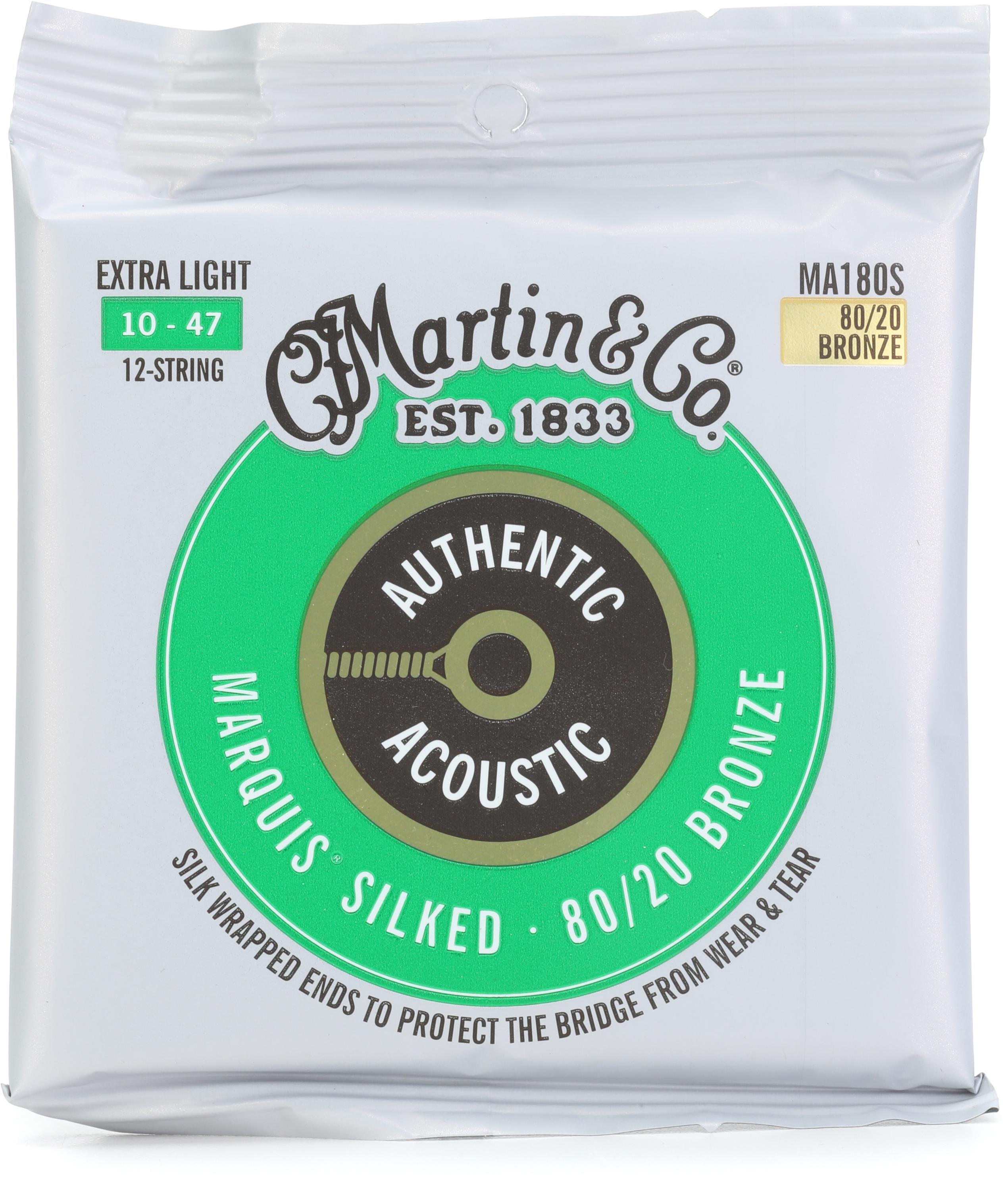 Martin MA180S Authentic Acoustic Marquis Silked 80/20 Bronze Guitar ...